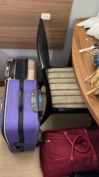 Sem espaço para guardar as malas