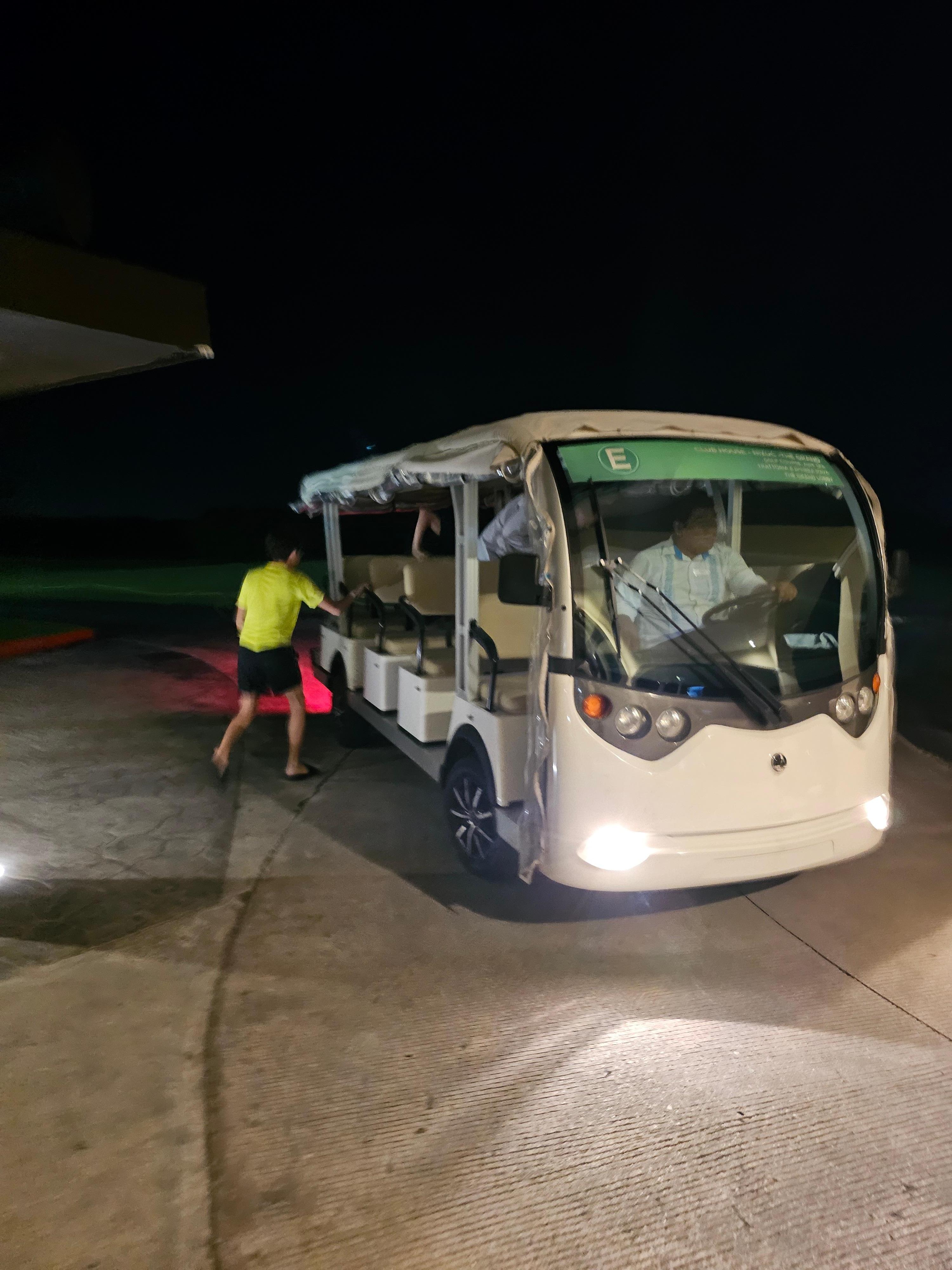 Golf carts for passengers to shuttle you throughout the huge resort