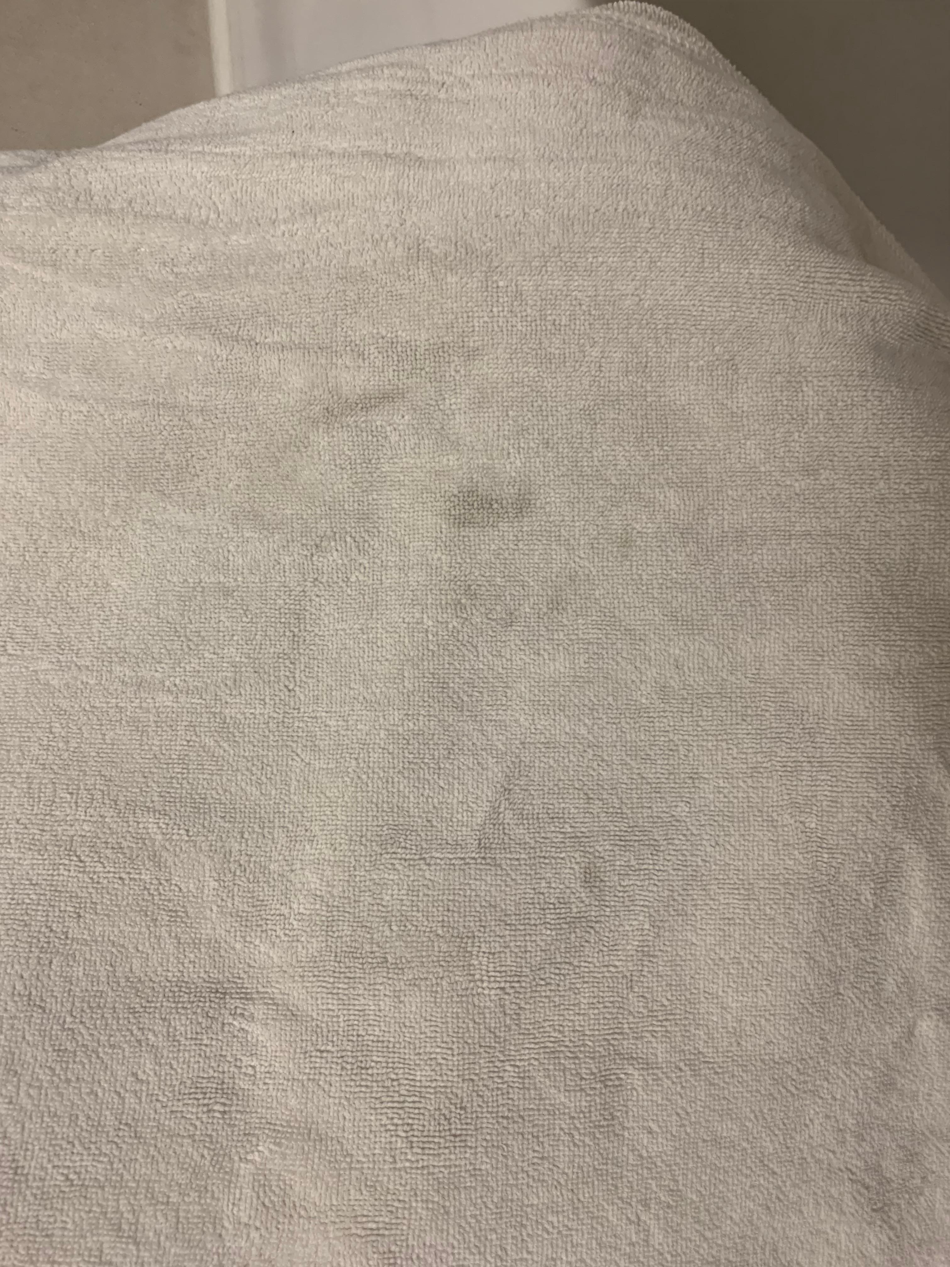 Stained towel
