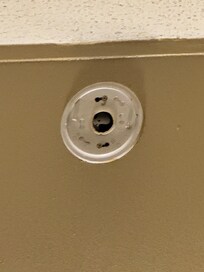 Missing smoke alarm