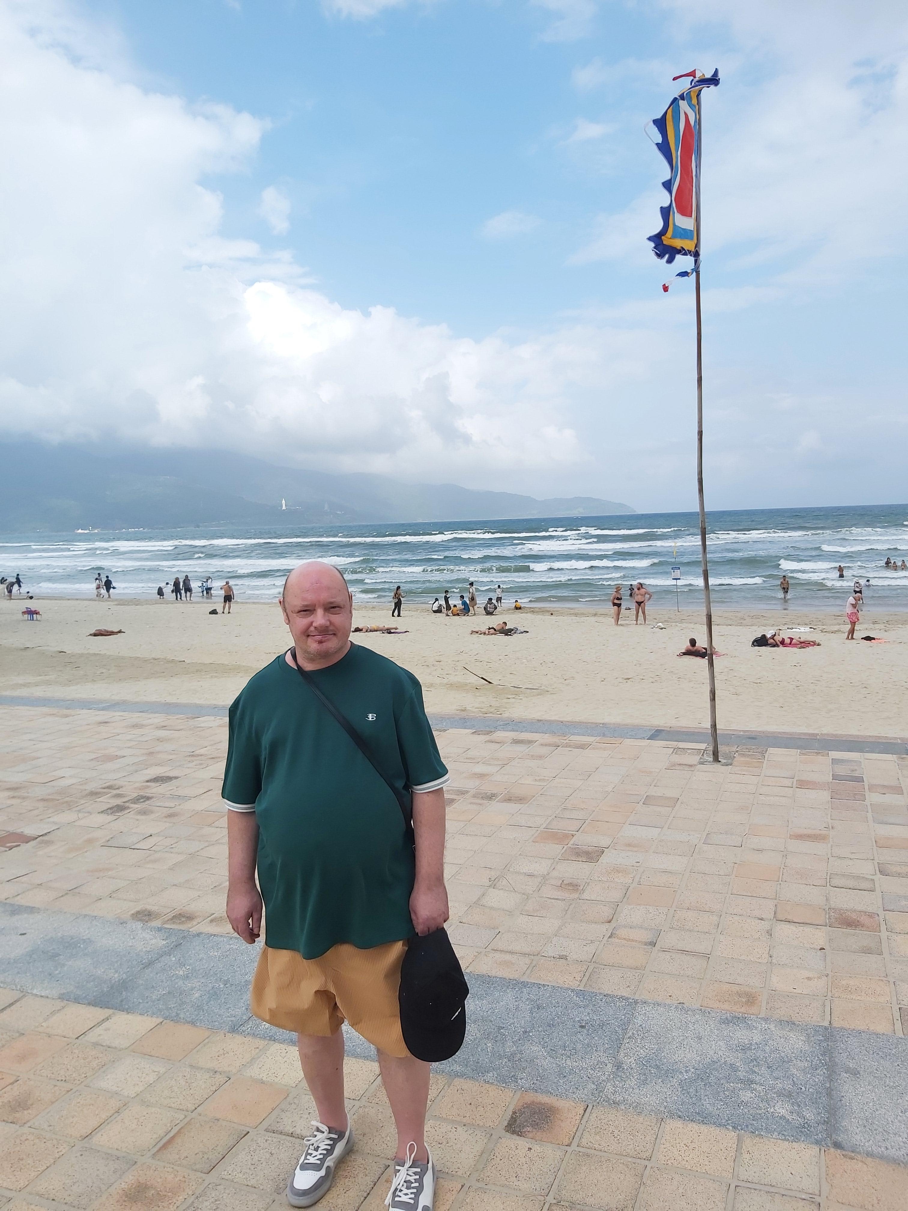 Beach just a few mins walk away