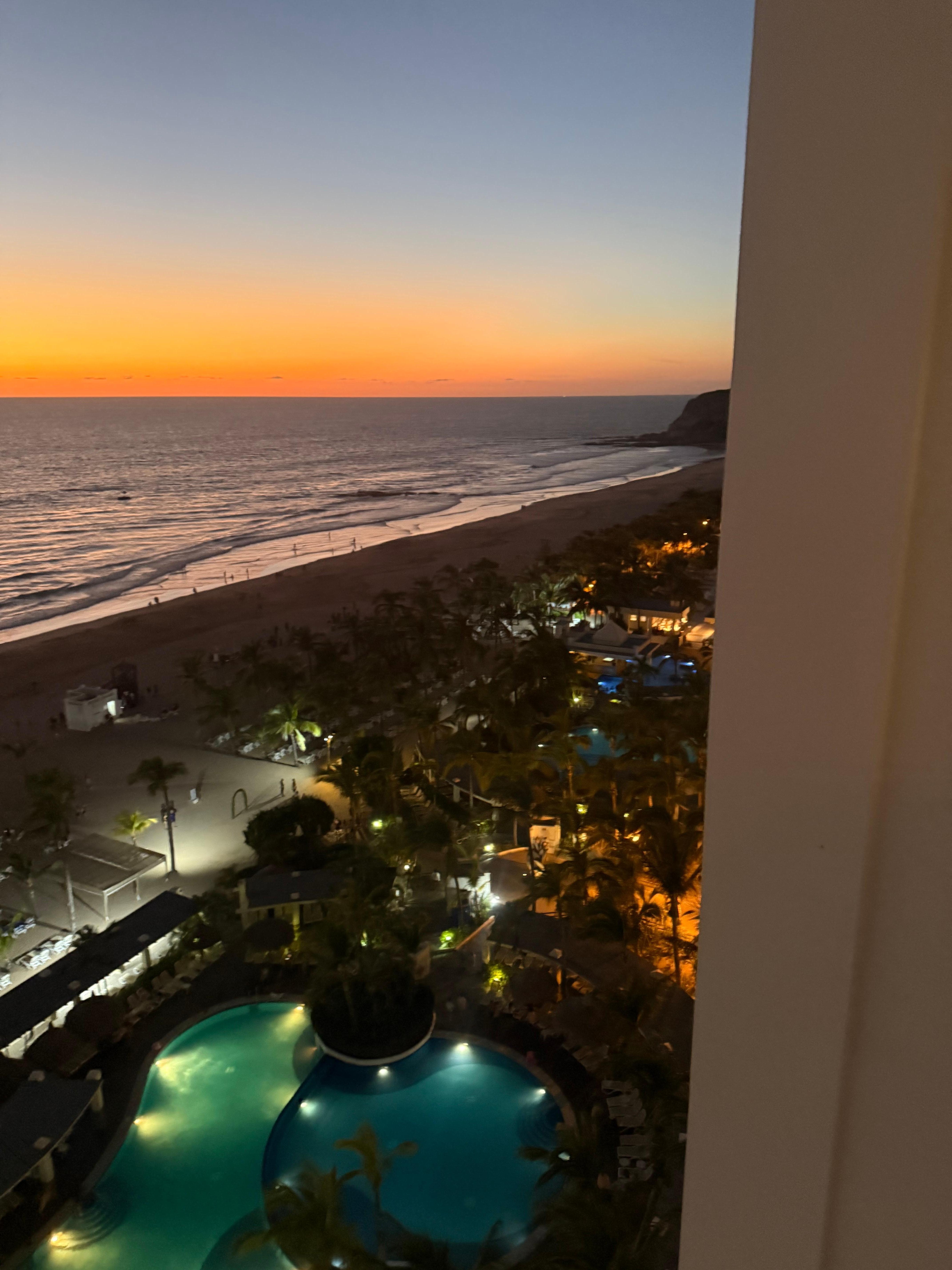 Sunset beautiful from the Hotel