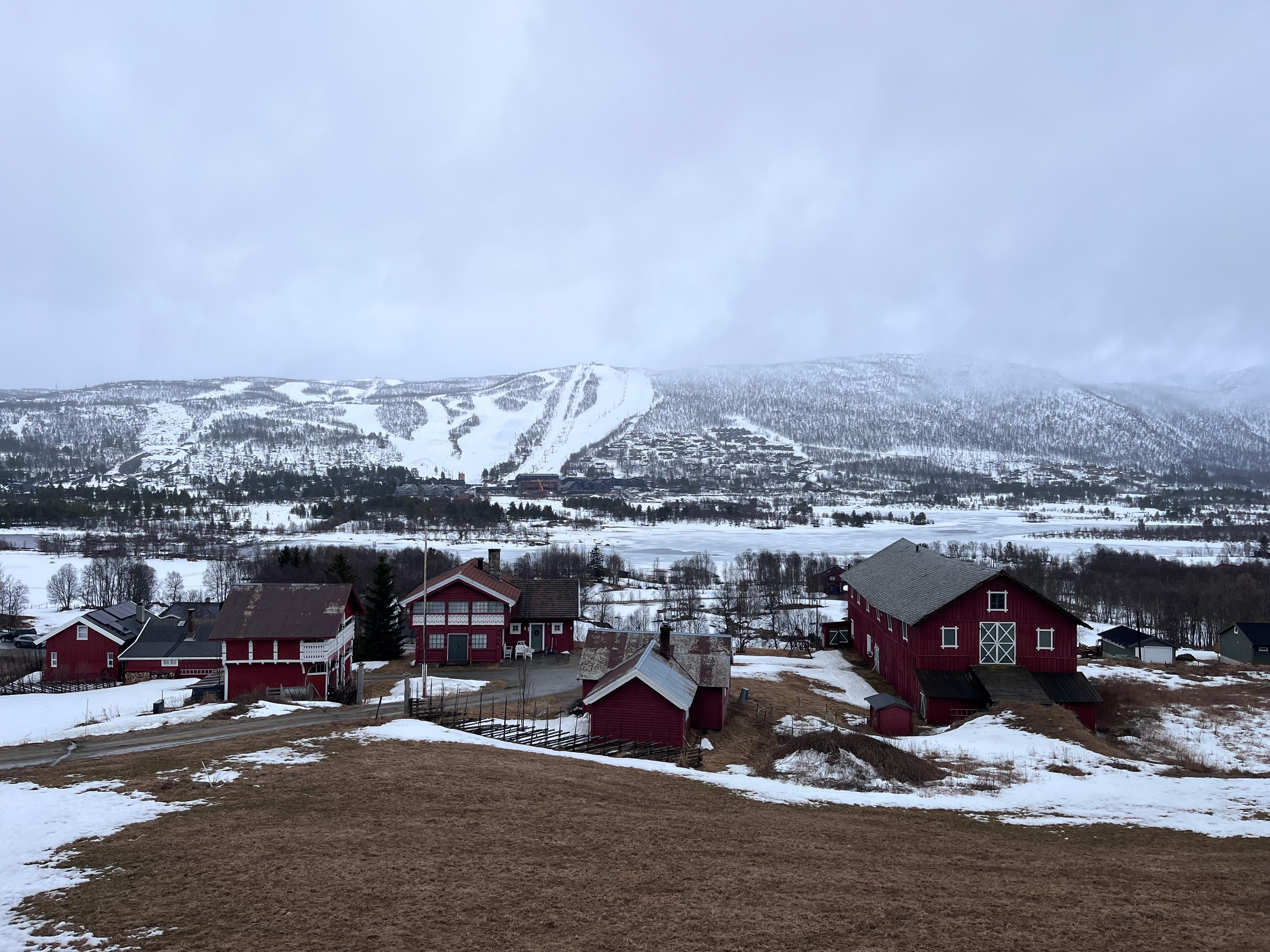 View from our apartment - but was in Ustedalen hotel side not Gullstein