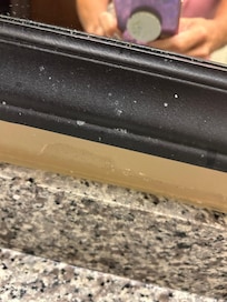 Dirty mirrors- hair on the shower