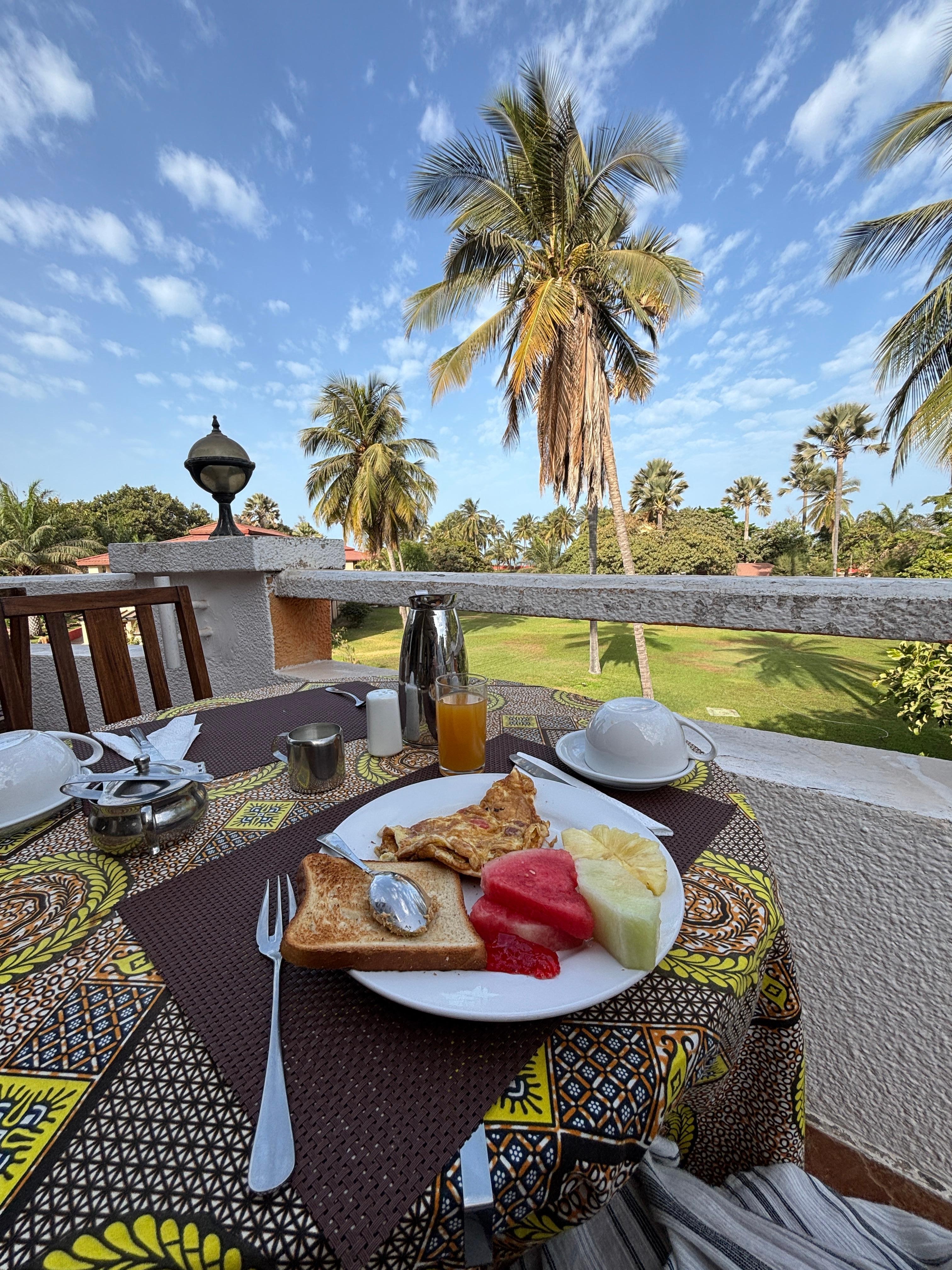 Utsikt frukost restaurang 