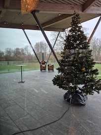 Udsigt til Byparken, hvor man kan løbe en lille tur.