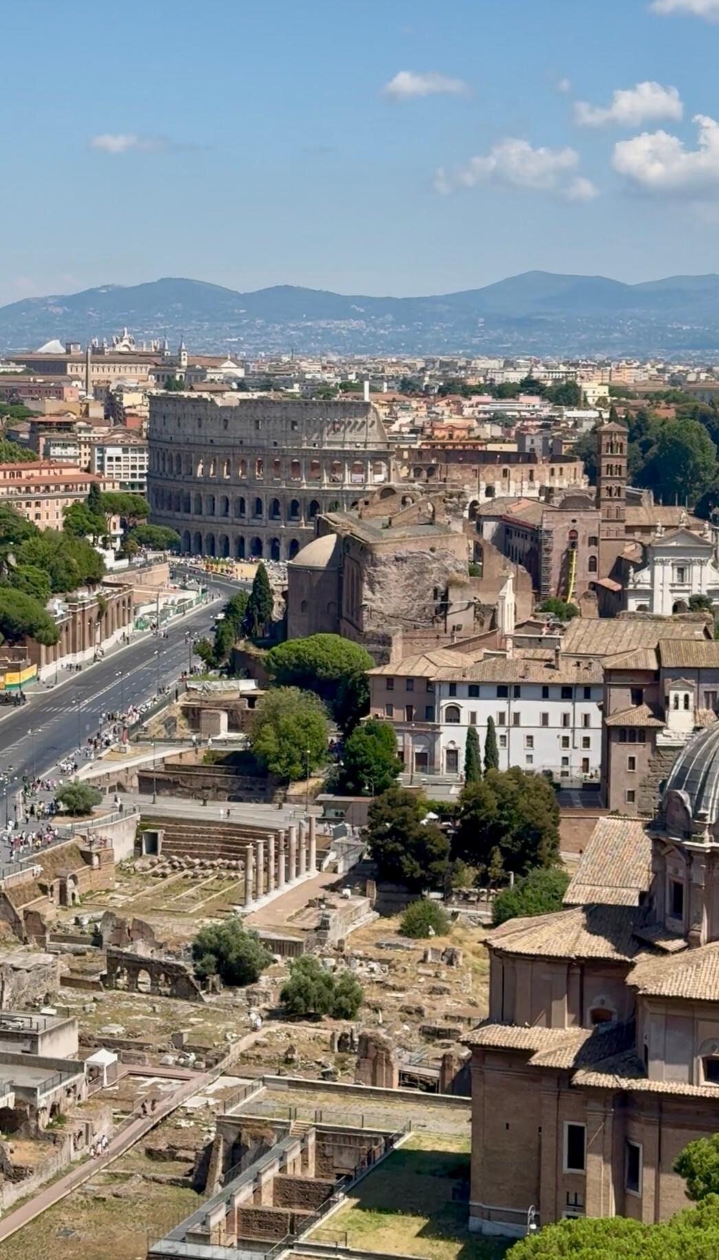 The rooftop of the Monumento a Vittorio Emanuele II in Rome