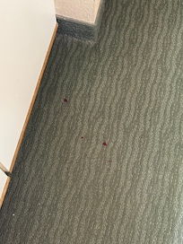 Closer up of bathroom floor