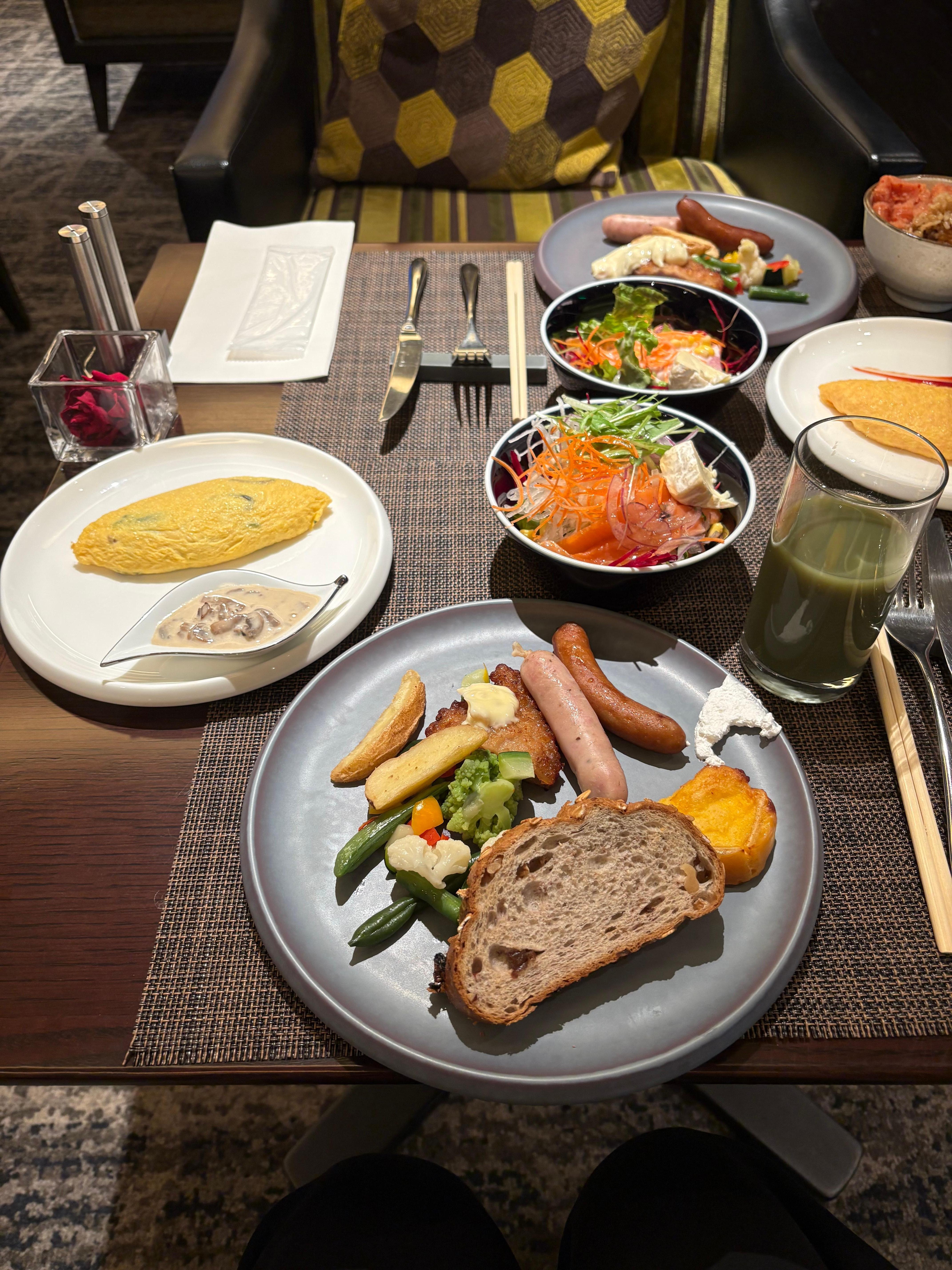 朝食ビュッフェ