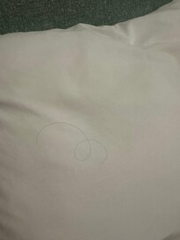 Hair on a pillow