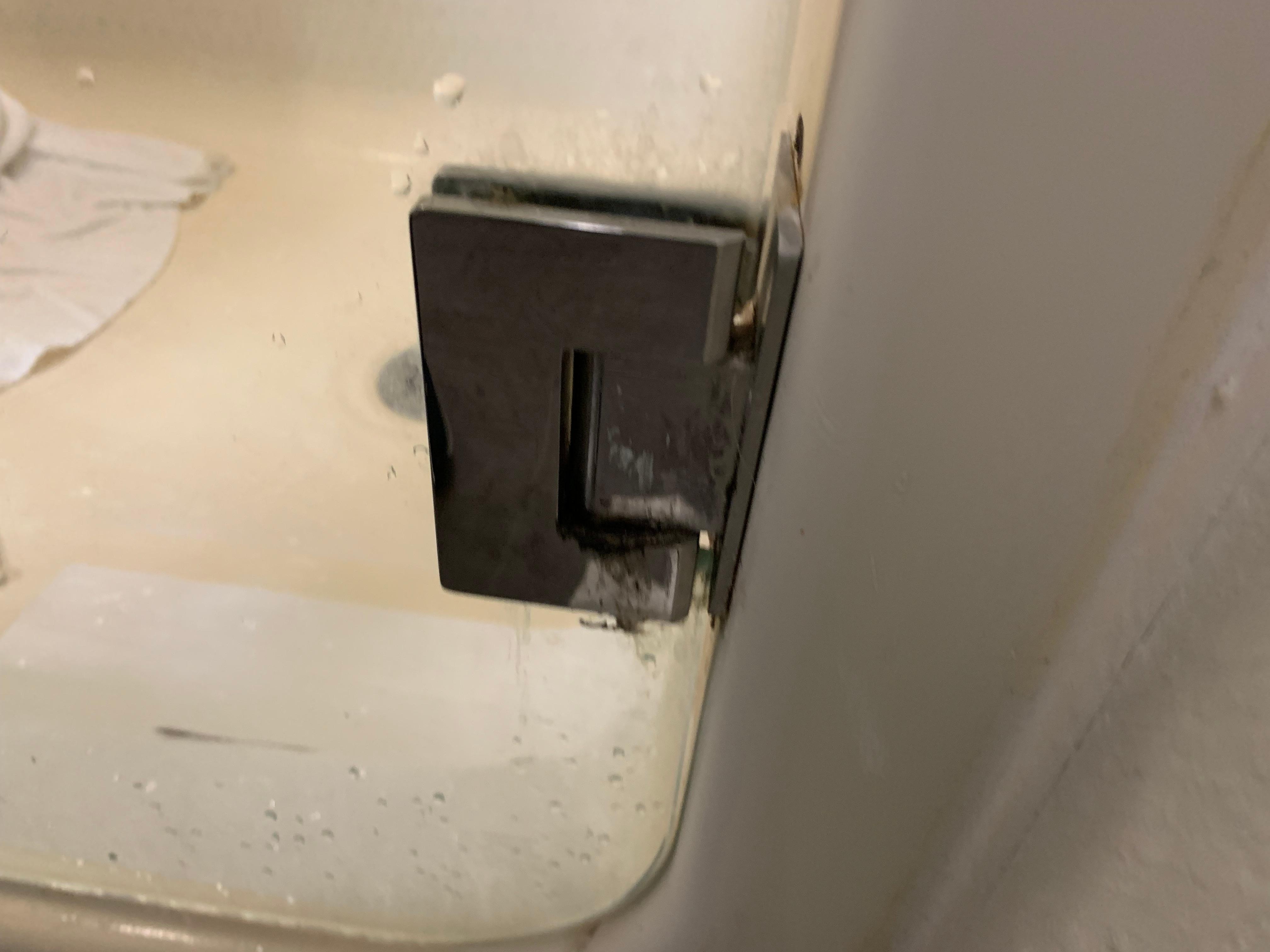 Shower door jamb room 126