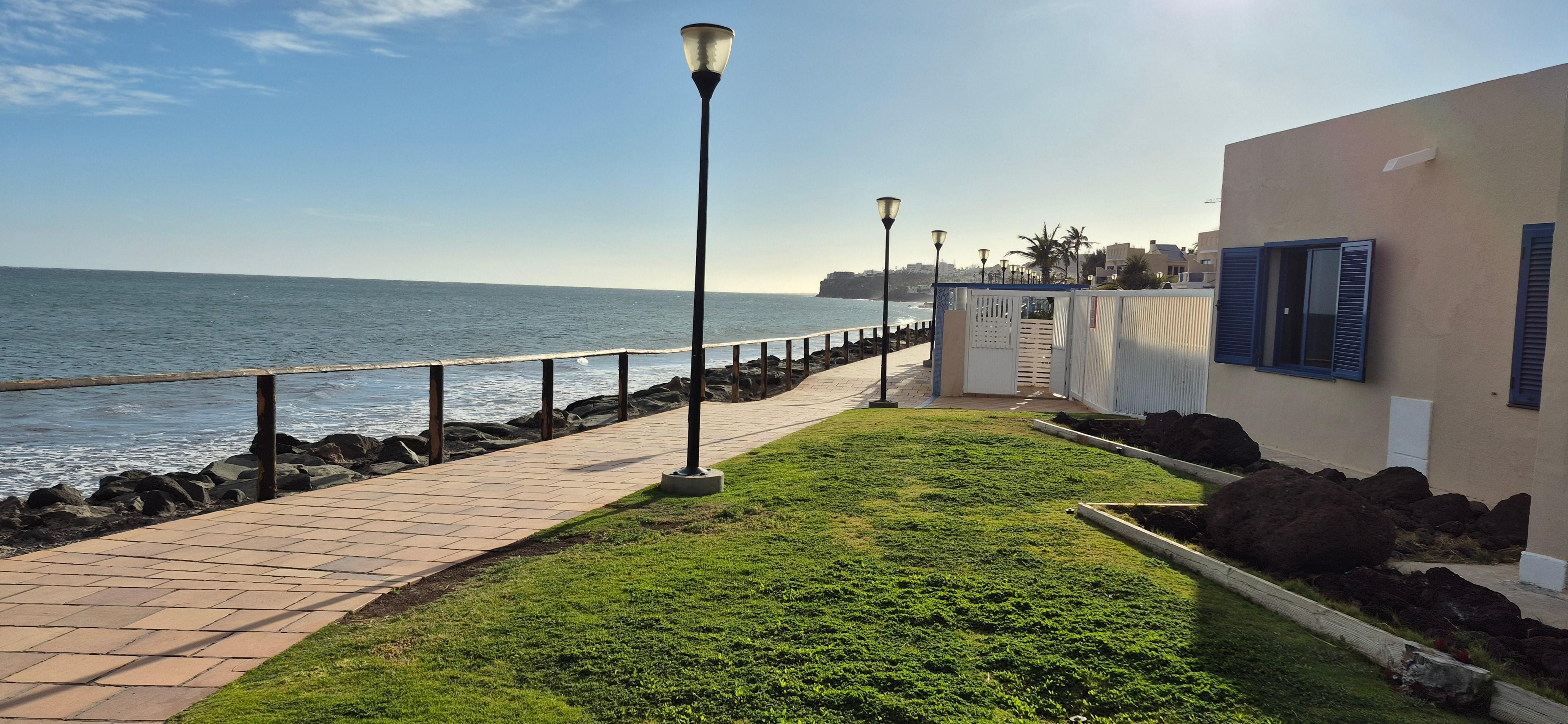 Boardwalk beside hotel