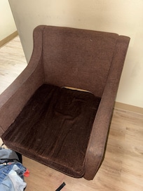 Stained/damaged chair