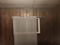 bedroom curtain. you've gotta be kidding me. see through and not wide enough. can't even change in there.