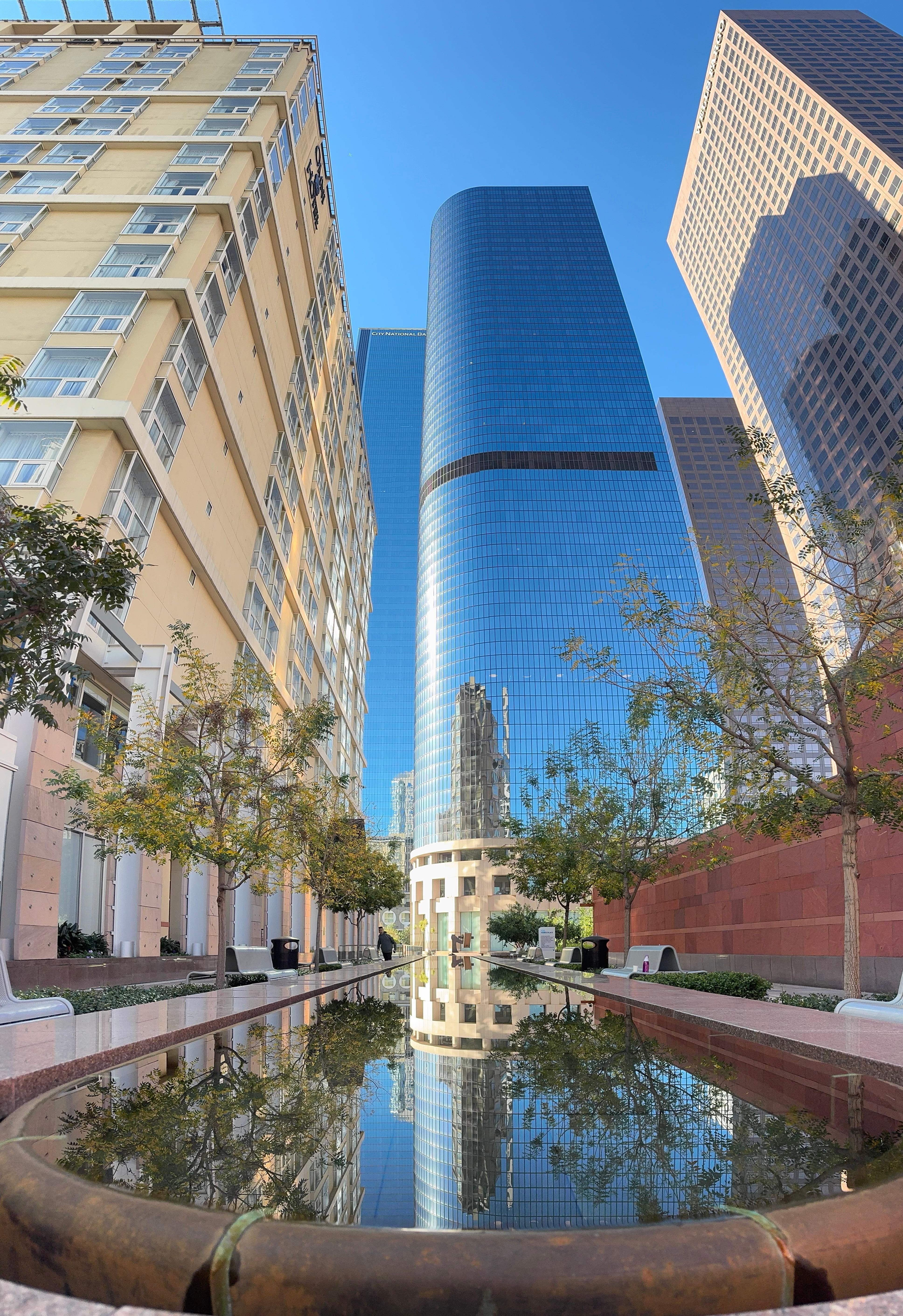 View of the hotel from their 3d floor entrance. 