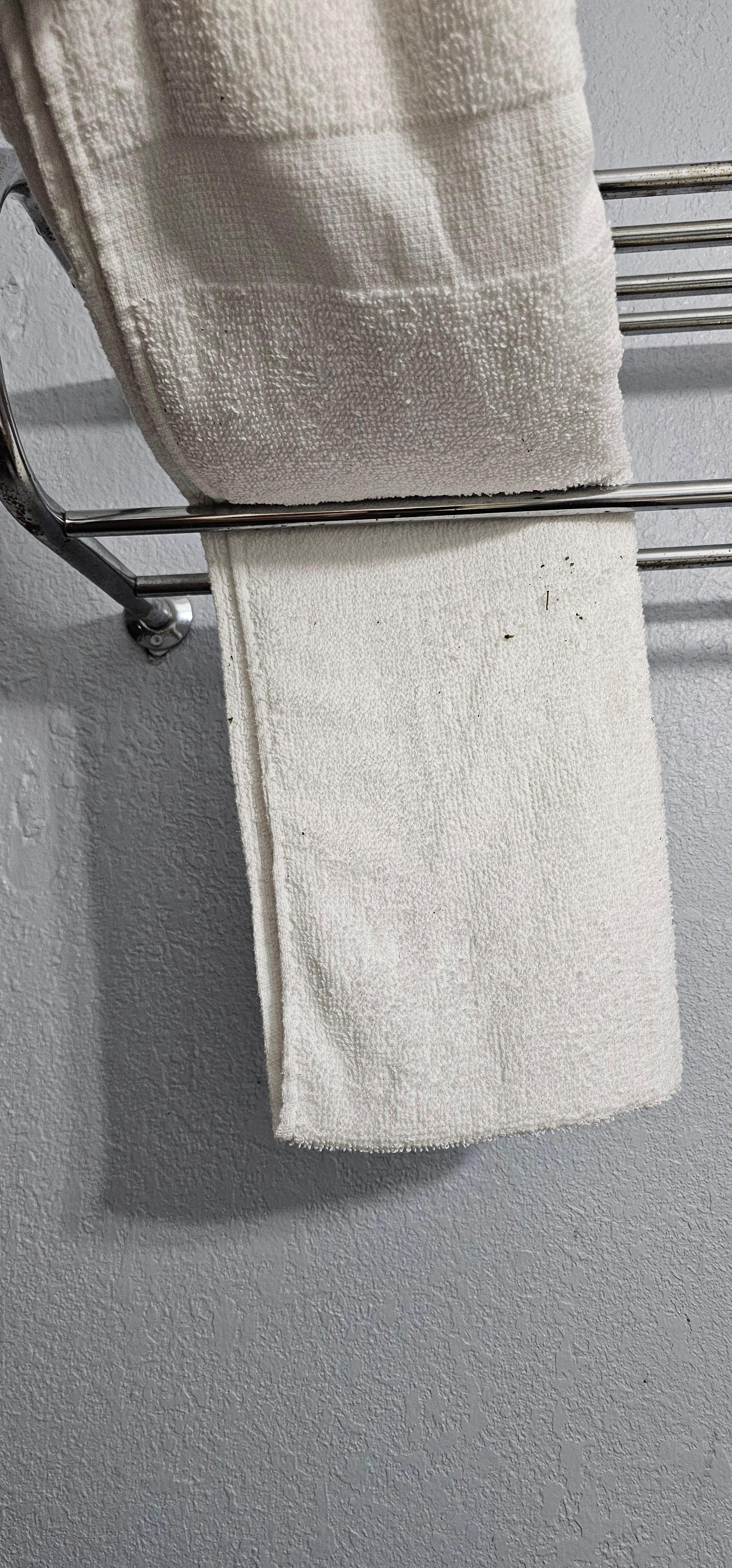 I had to buy my own towels at a local department store. 