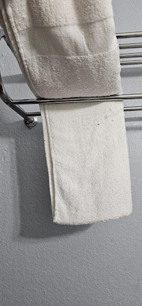 I had to buy my own towels at a local department store.