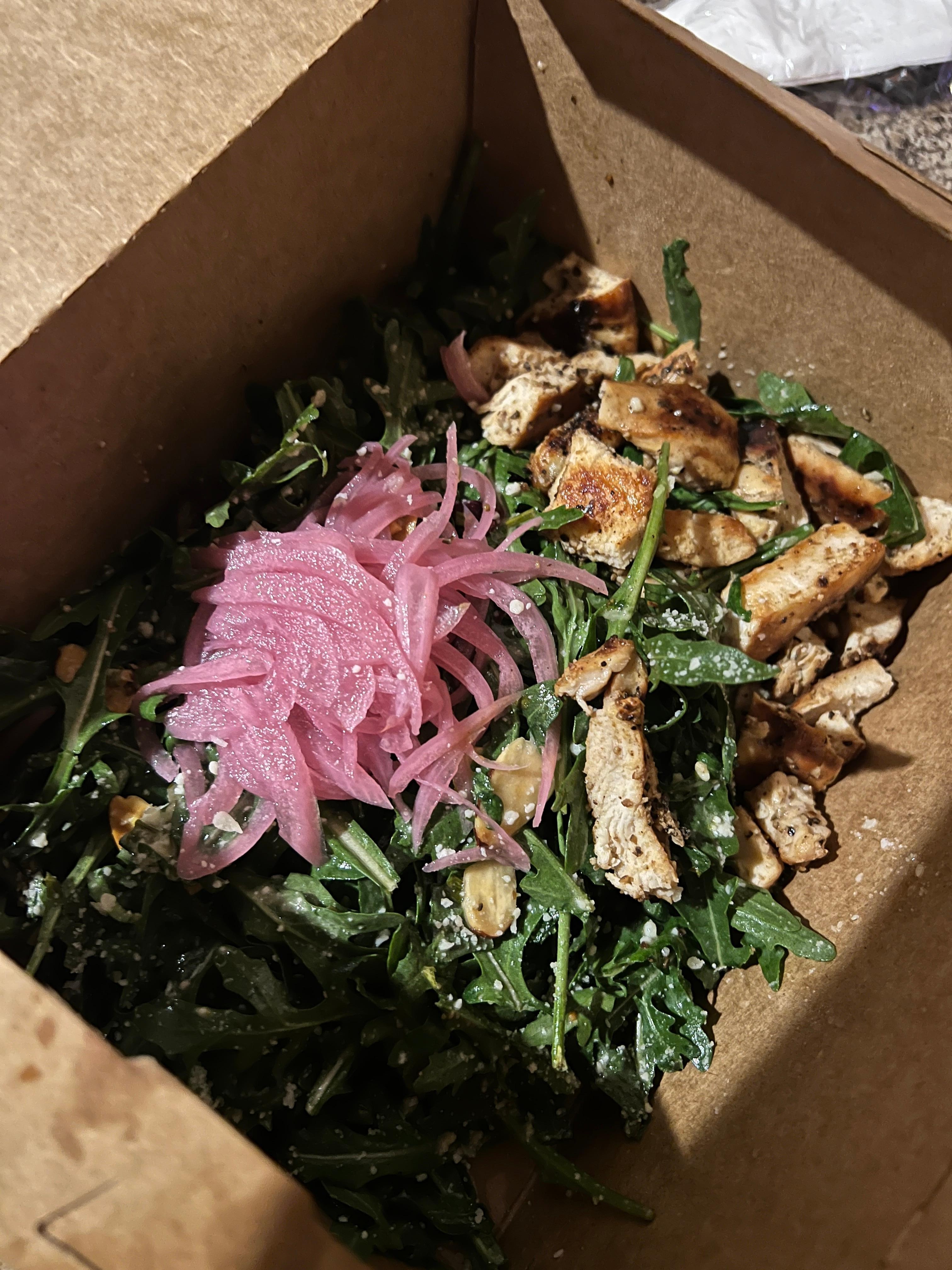 Food from the mess hall 