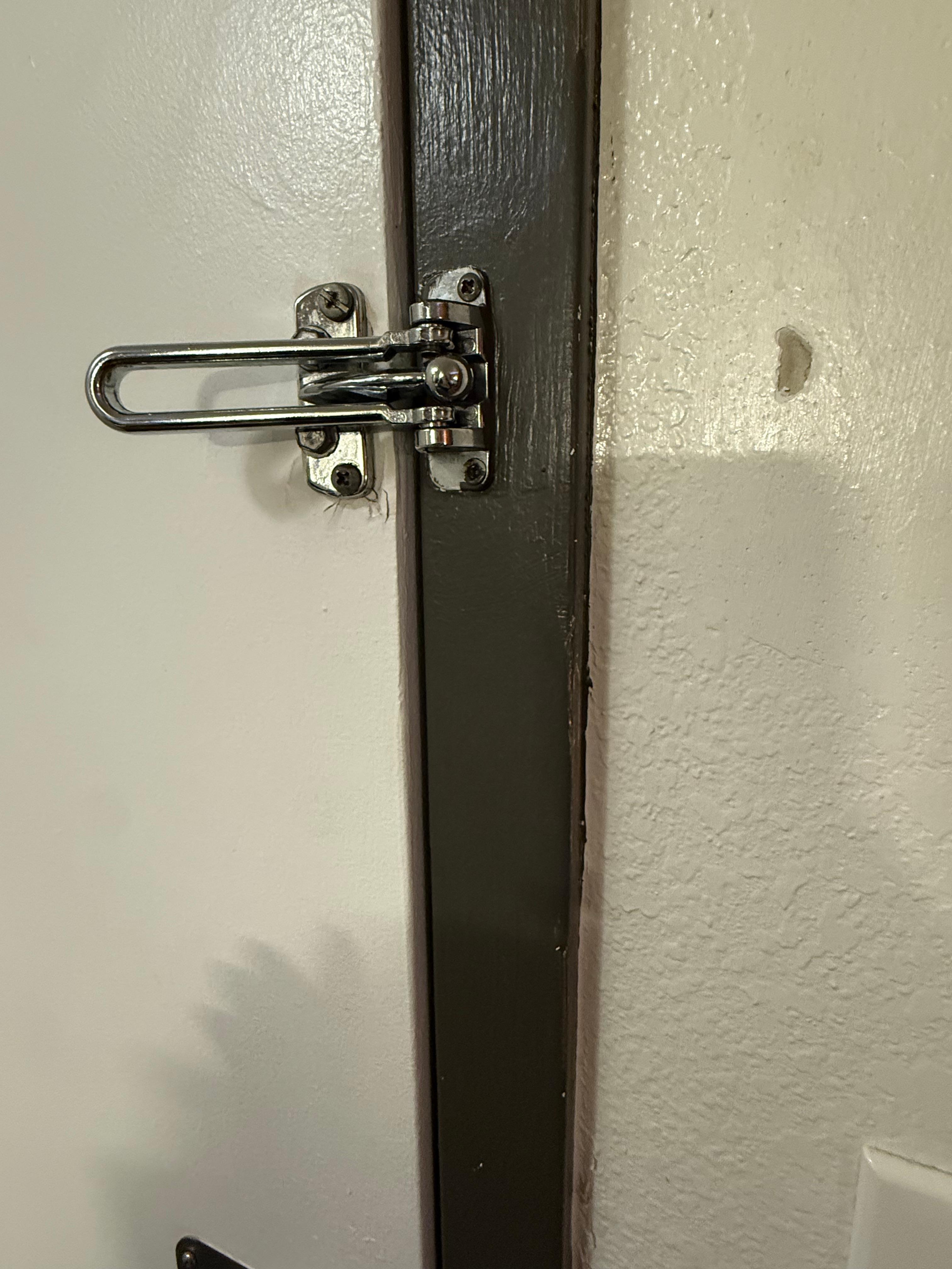 My door was completely unaligned I had to prop a chair up to make sure no one broke in