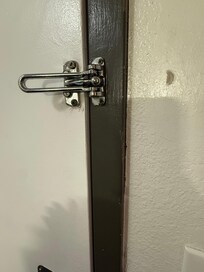 My door was completely unaligned I had to prop a chair up to make sure no one broke in