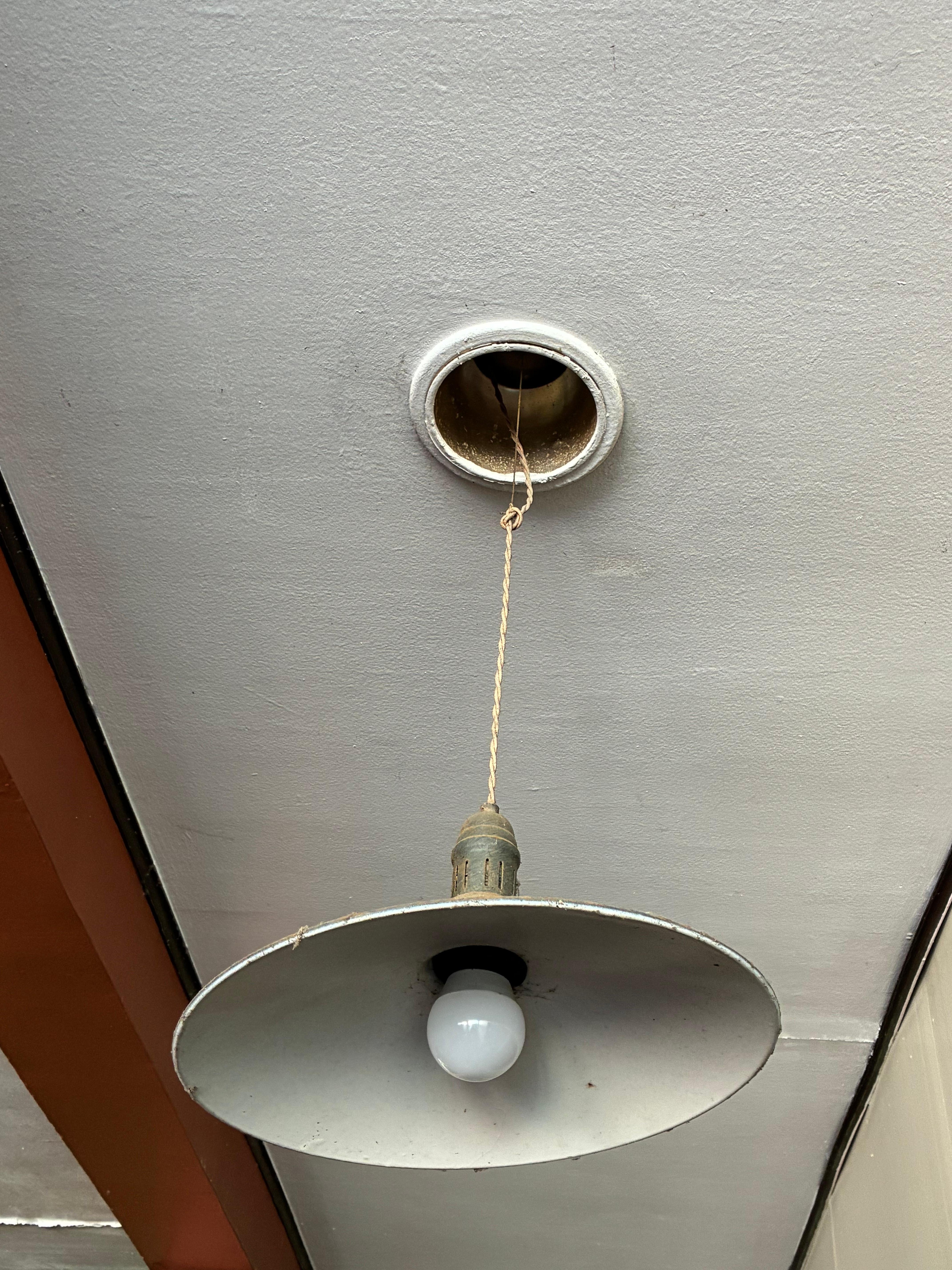 Light hanging from ceiling 
