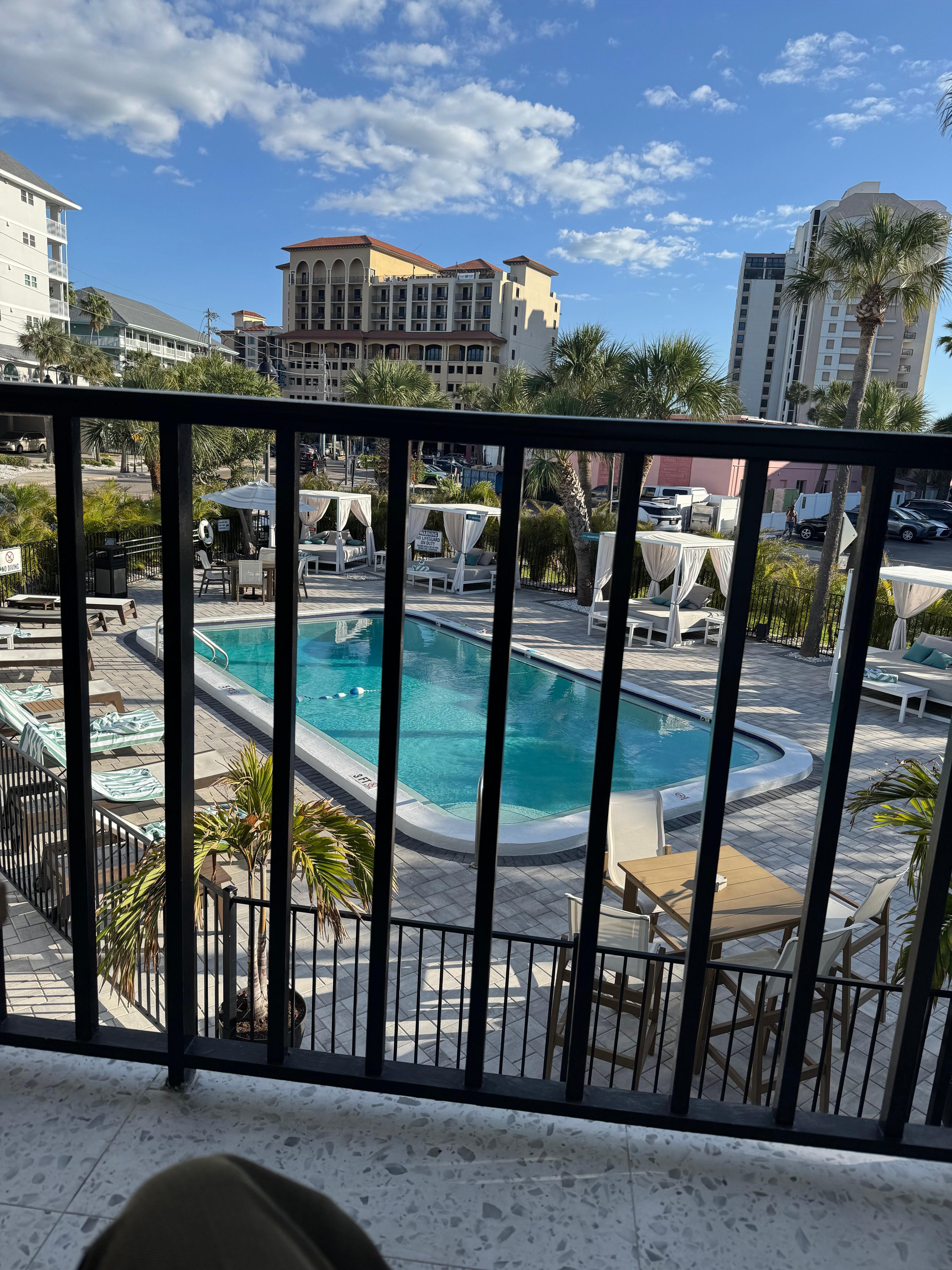 View from balcony premium room
