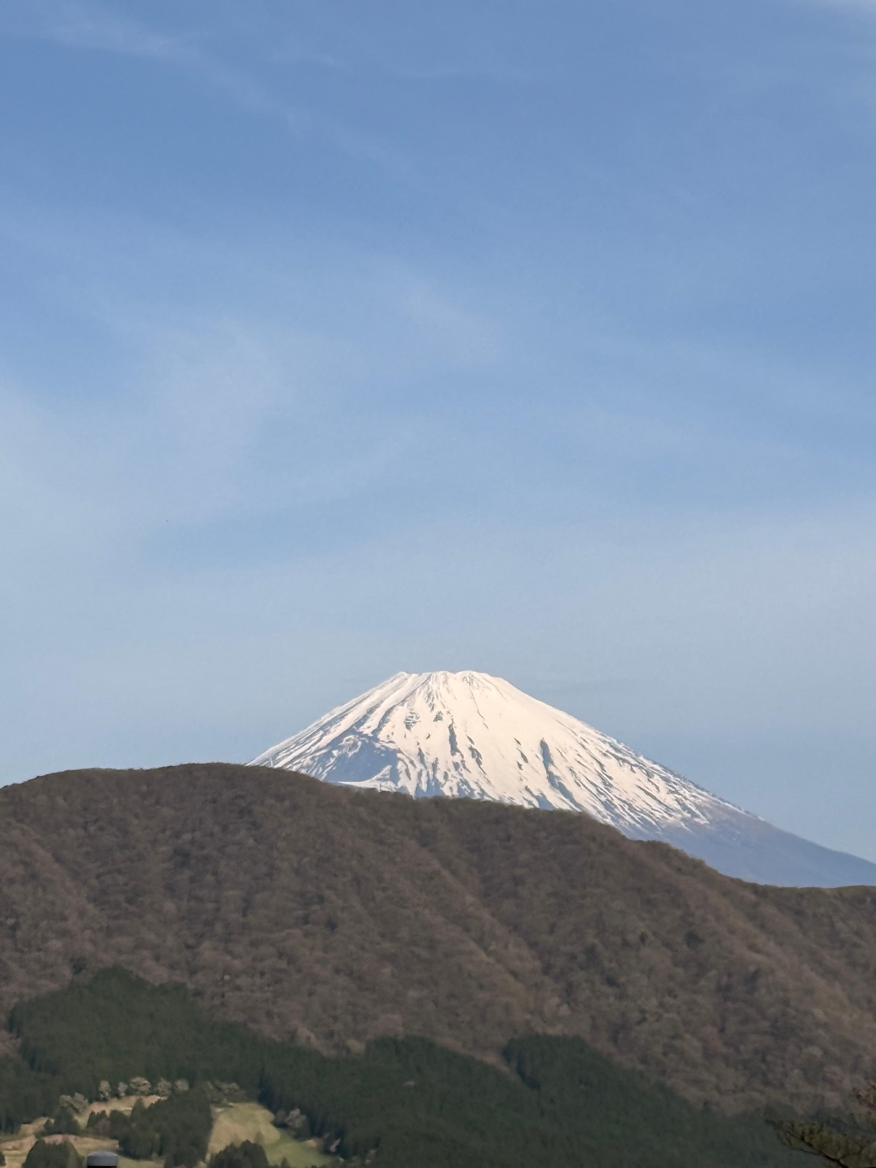Vue le mont Fuji le matin