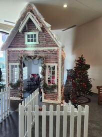 Christmas scene set up