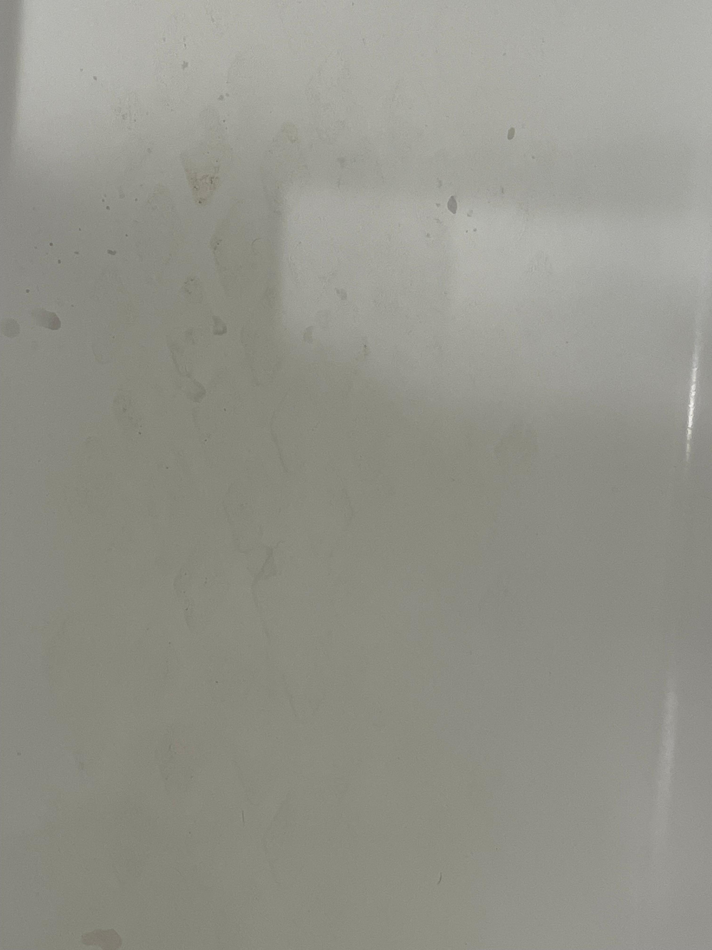 Close up of grungy tub.