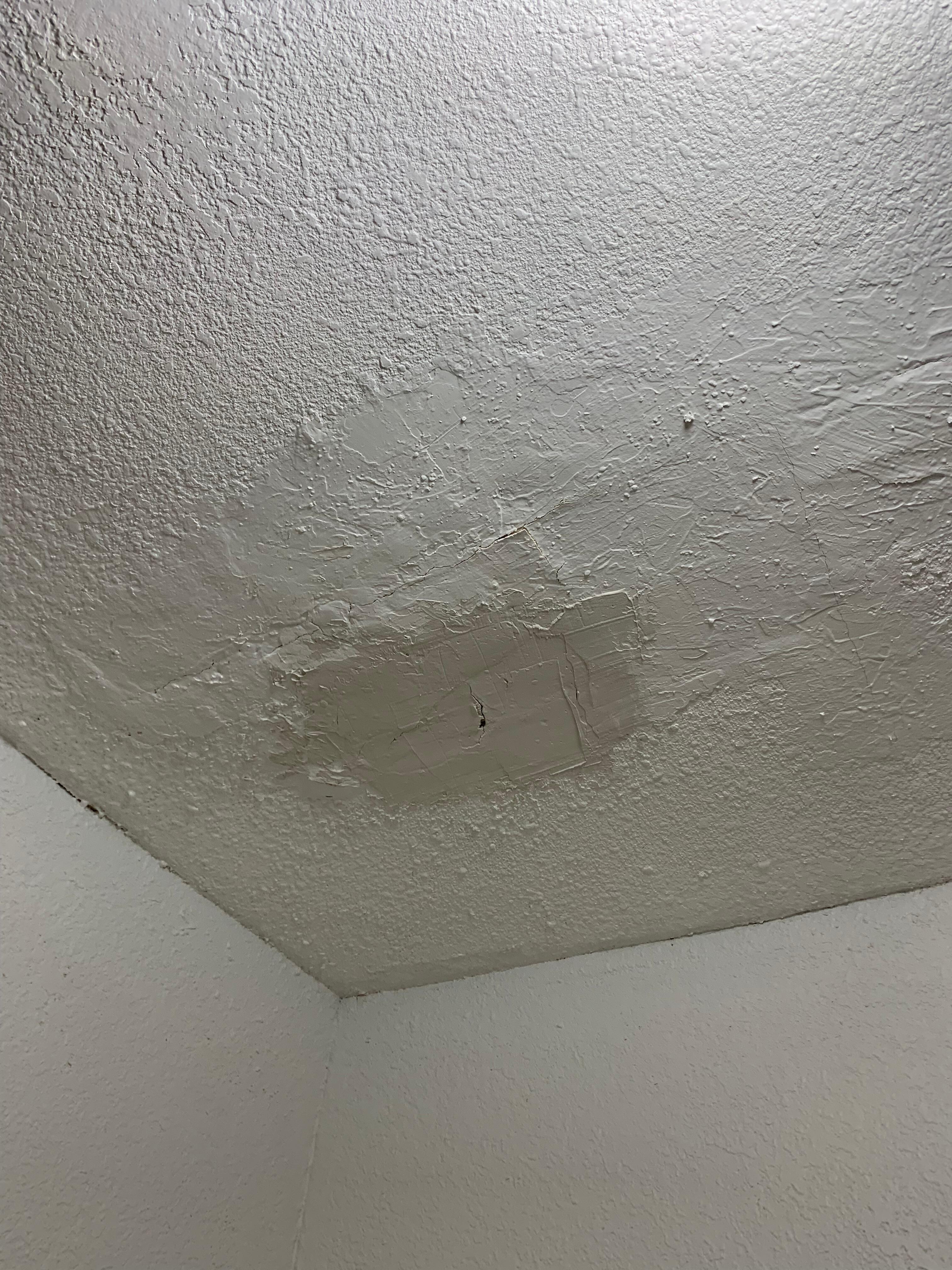 Ceiling in bathroom