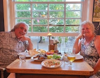 Dinner by the window!
