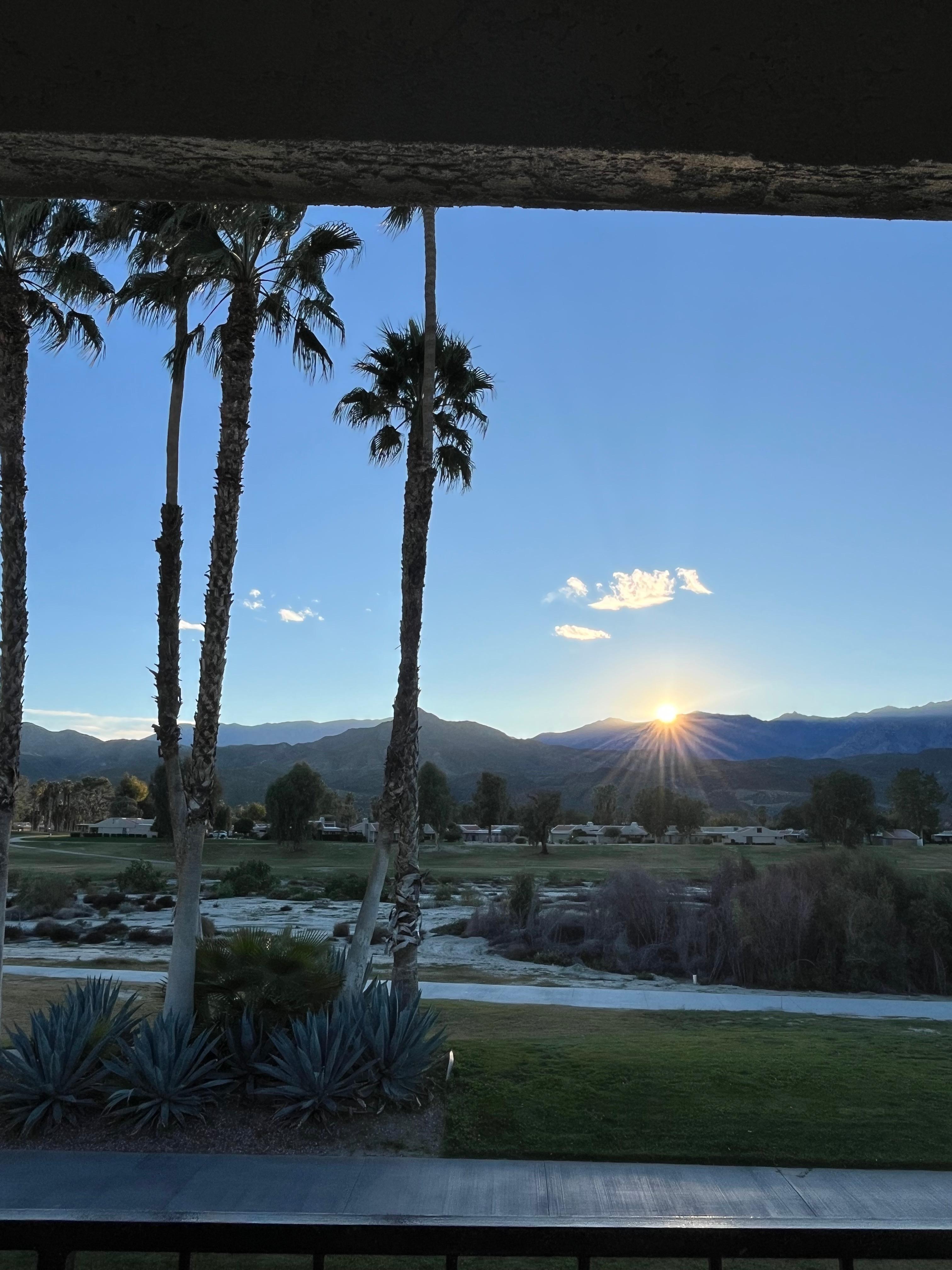 My view looking at the mountains each afternoon.  Heavenly.