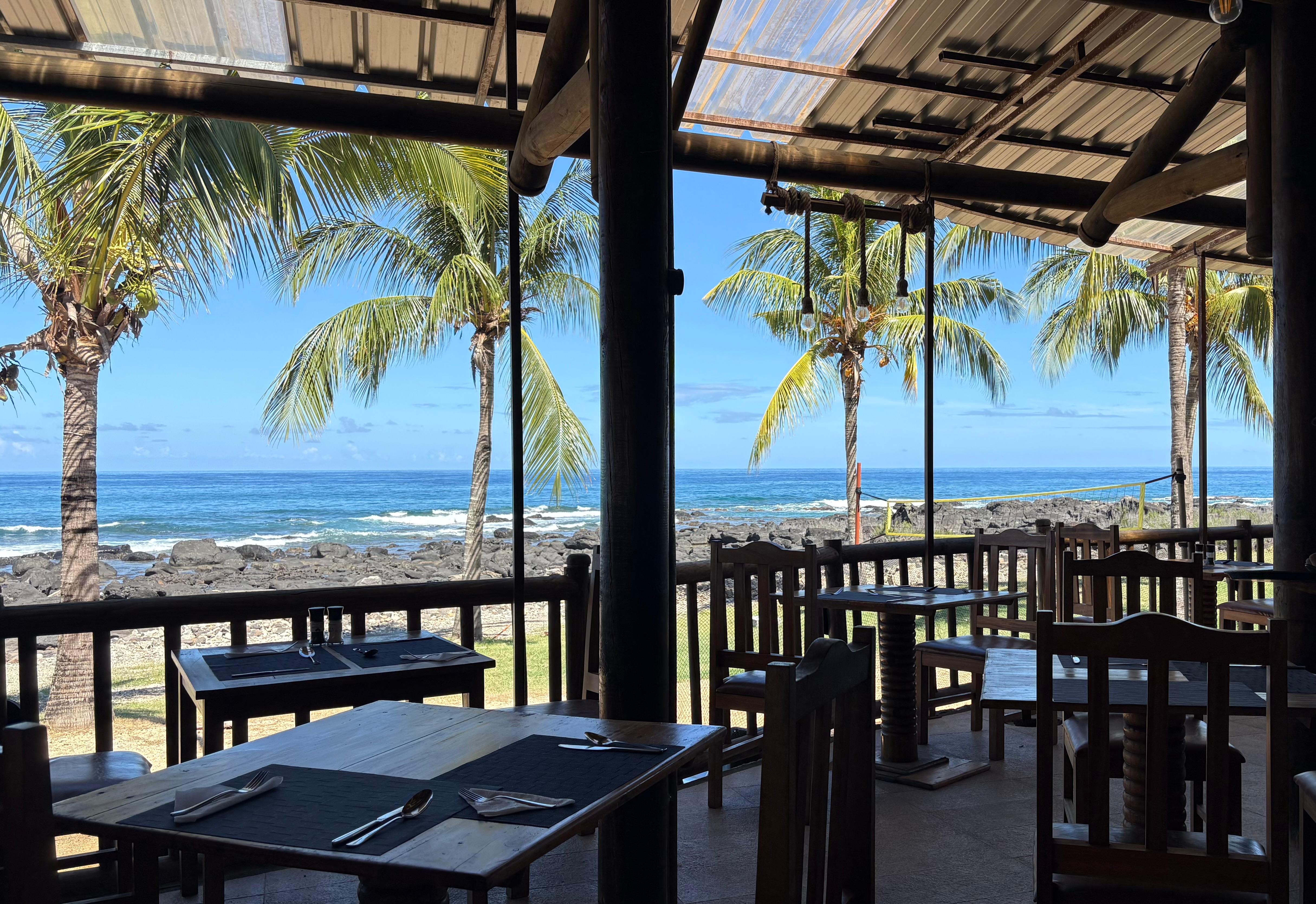 Udsigten fra restauranten.