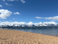 Two blocks from walking on the beach.