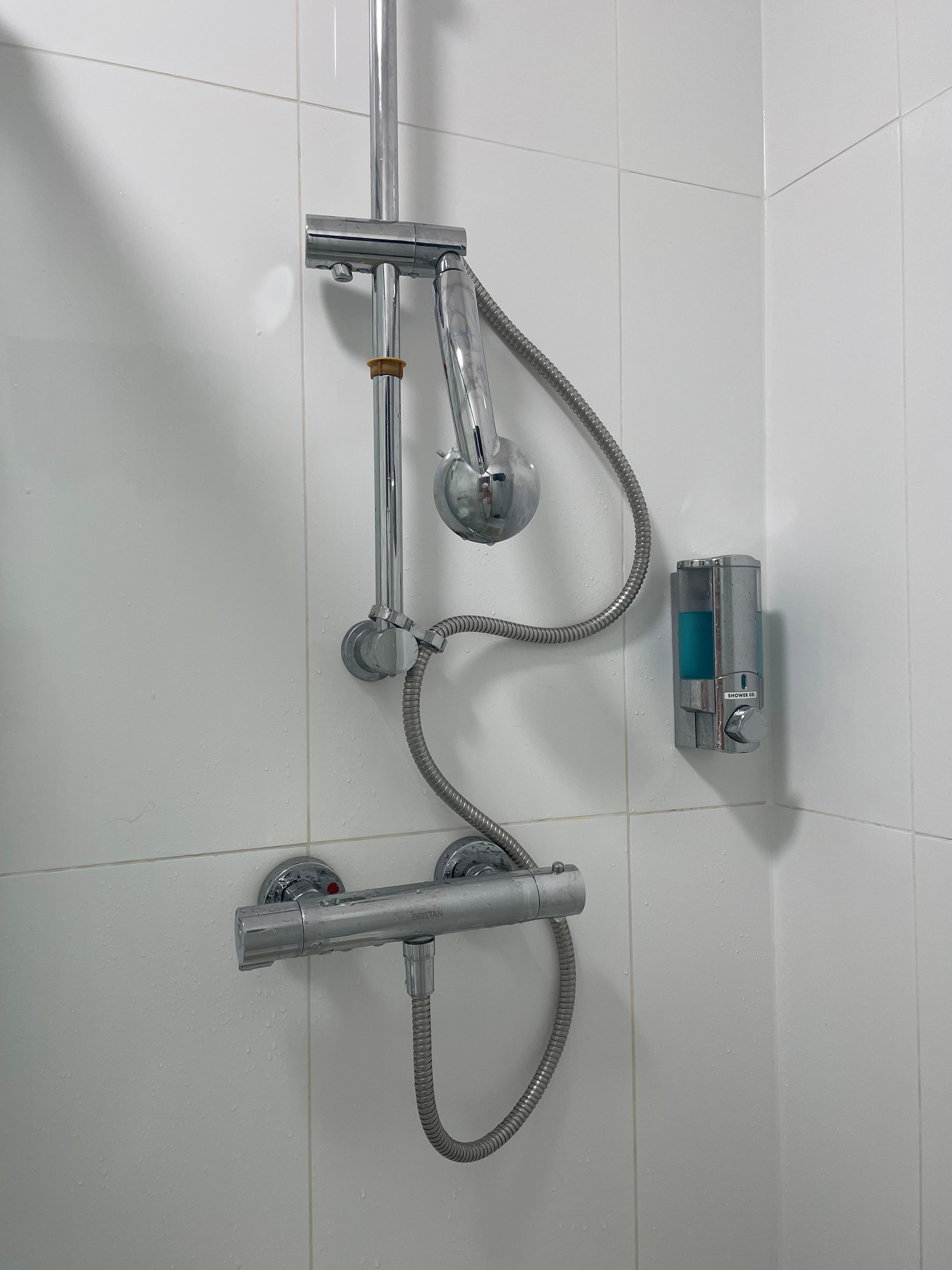 Broken shower heat holder
