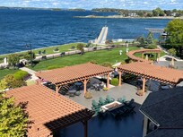 Harbor Hotel patio and fire pit