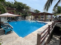 Pool with slide