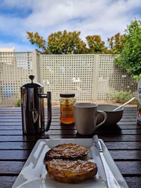 Breakfast on the patio