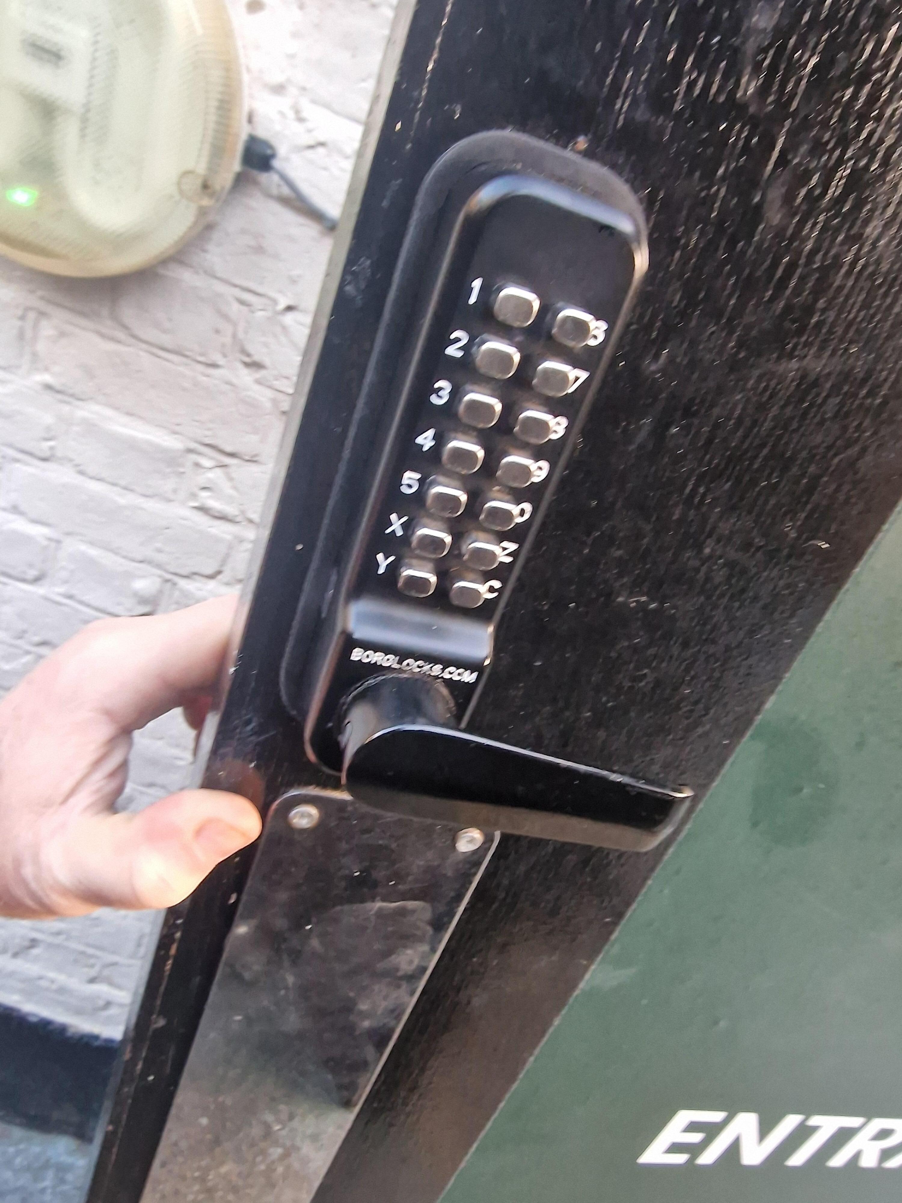 Door lock missing