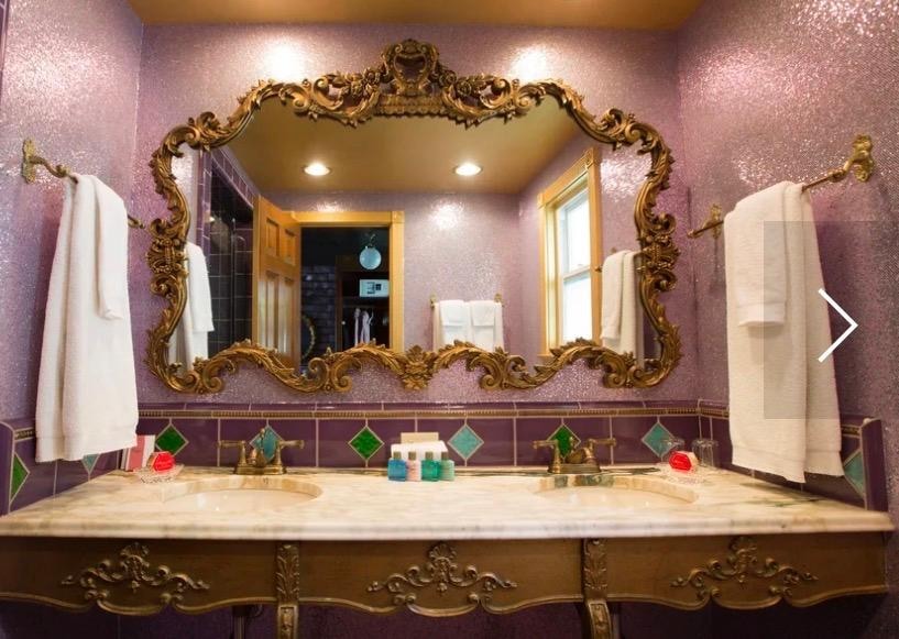 The beautiful bathroom in room 102. The time of our life room 