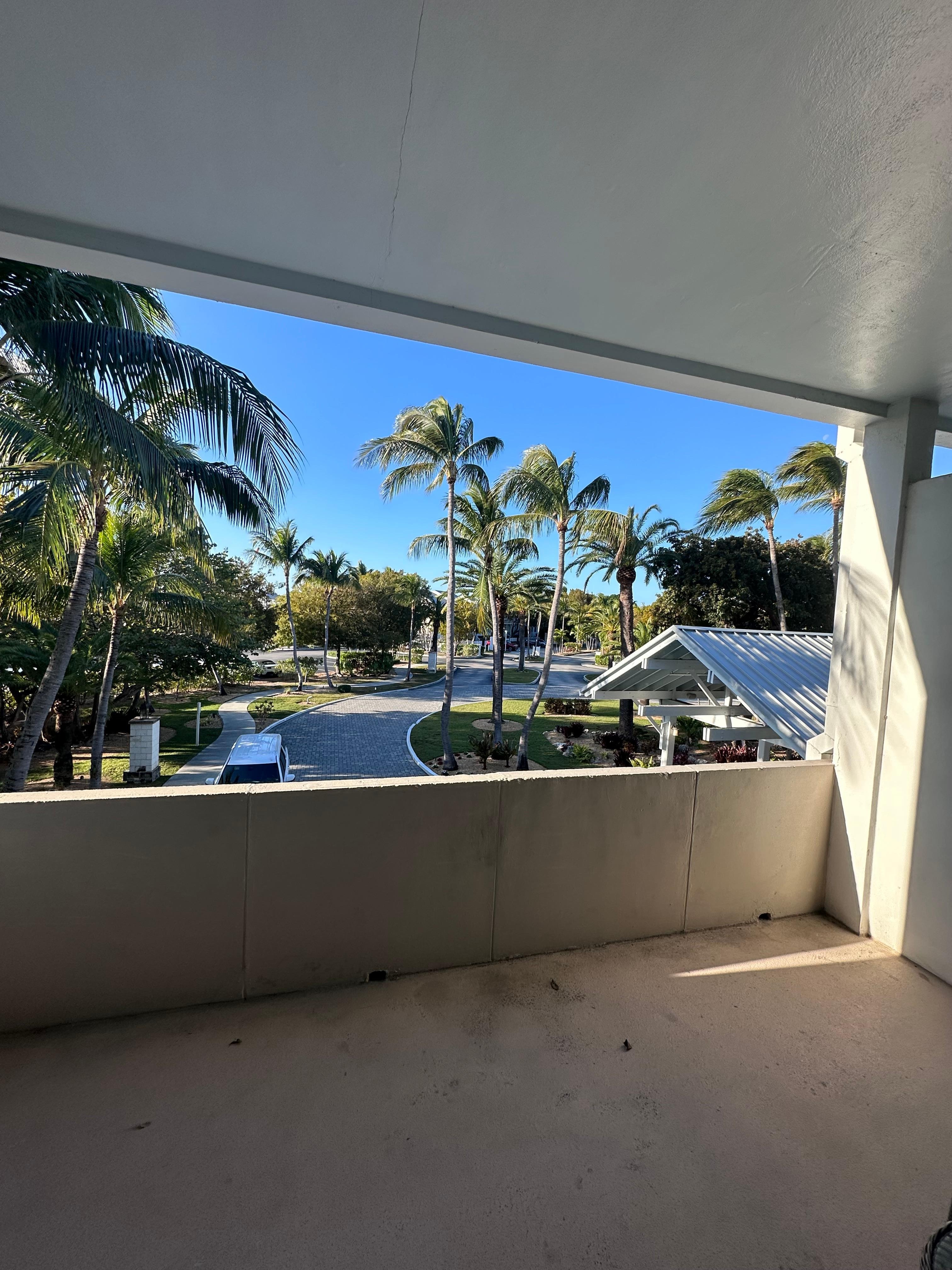 View from our room balcony 