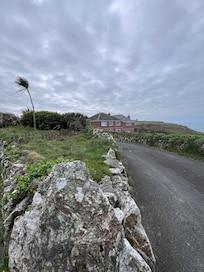 The “luxury” apartment block down the hill from the castle