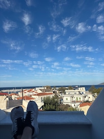 View out tiny balcony