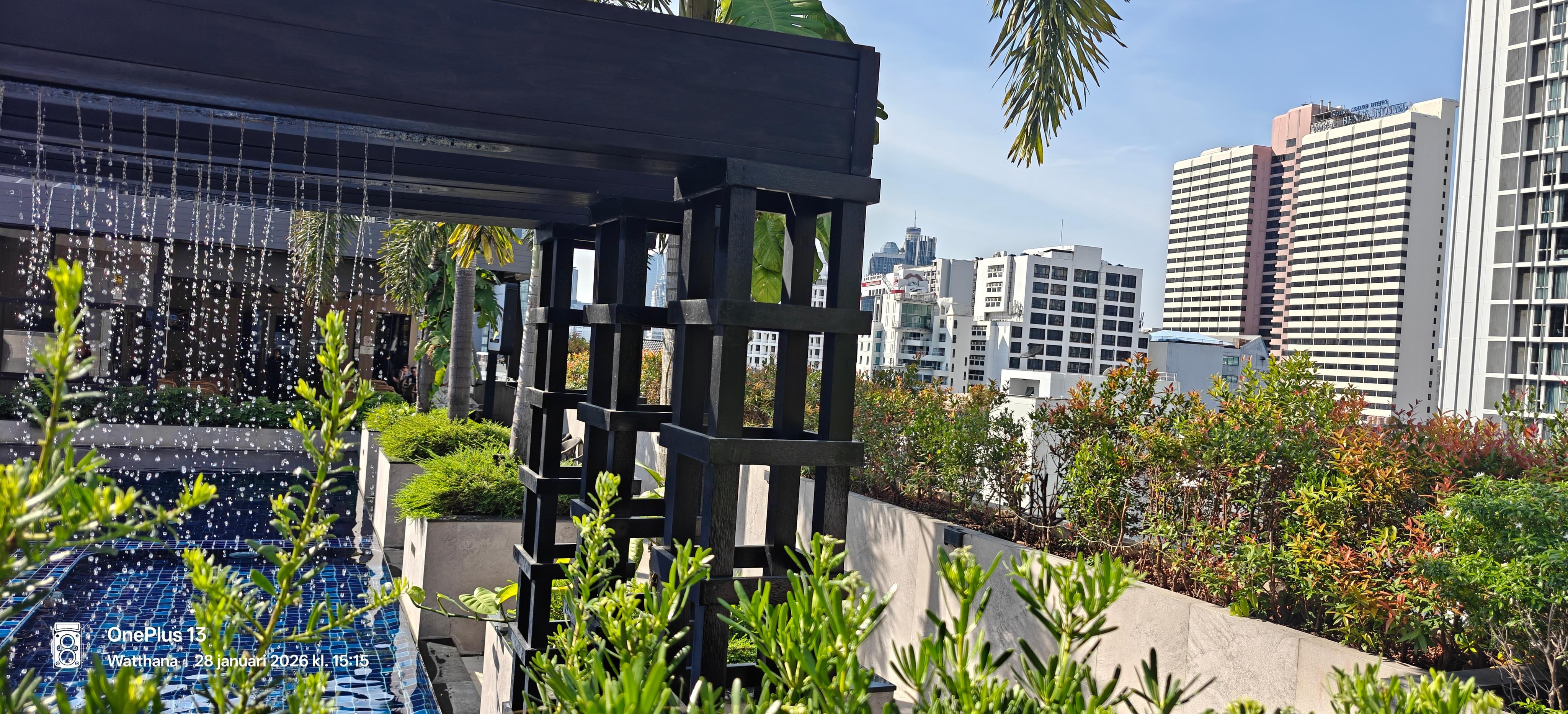 View from the pool area