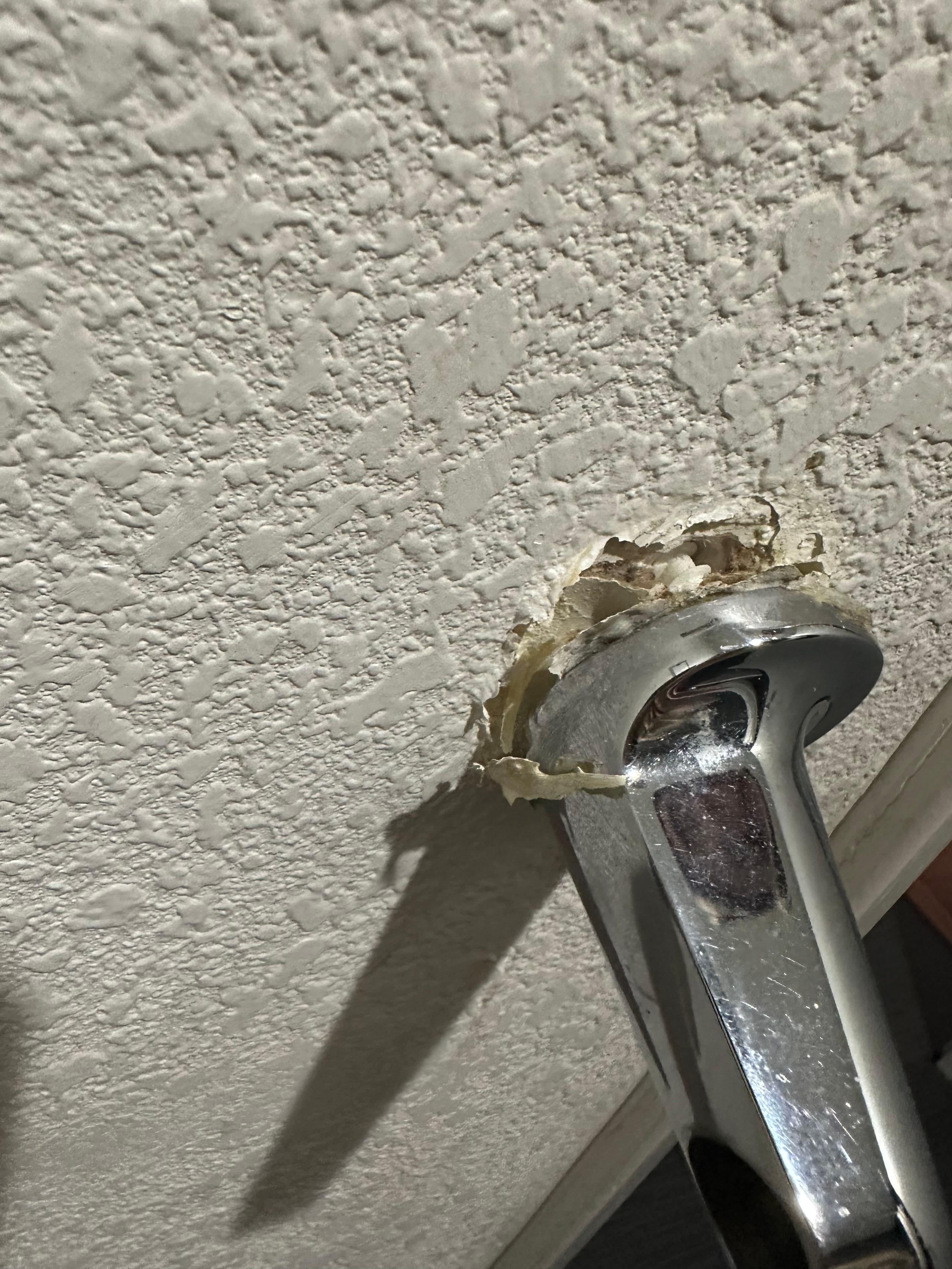 Broken t.p holder 