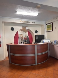 Reception area.