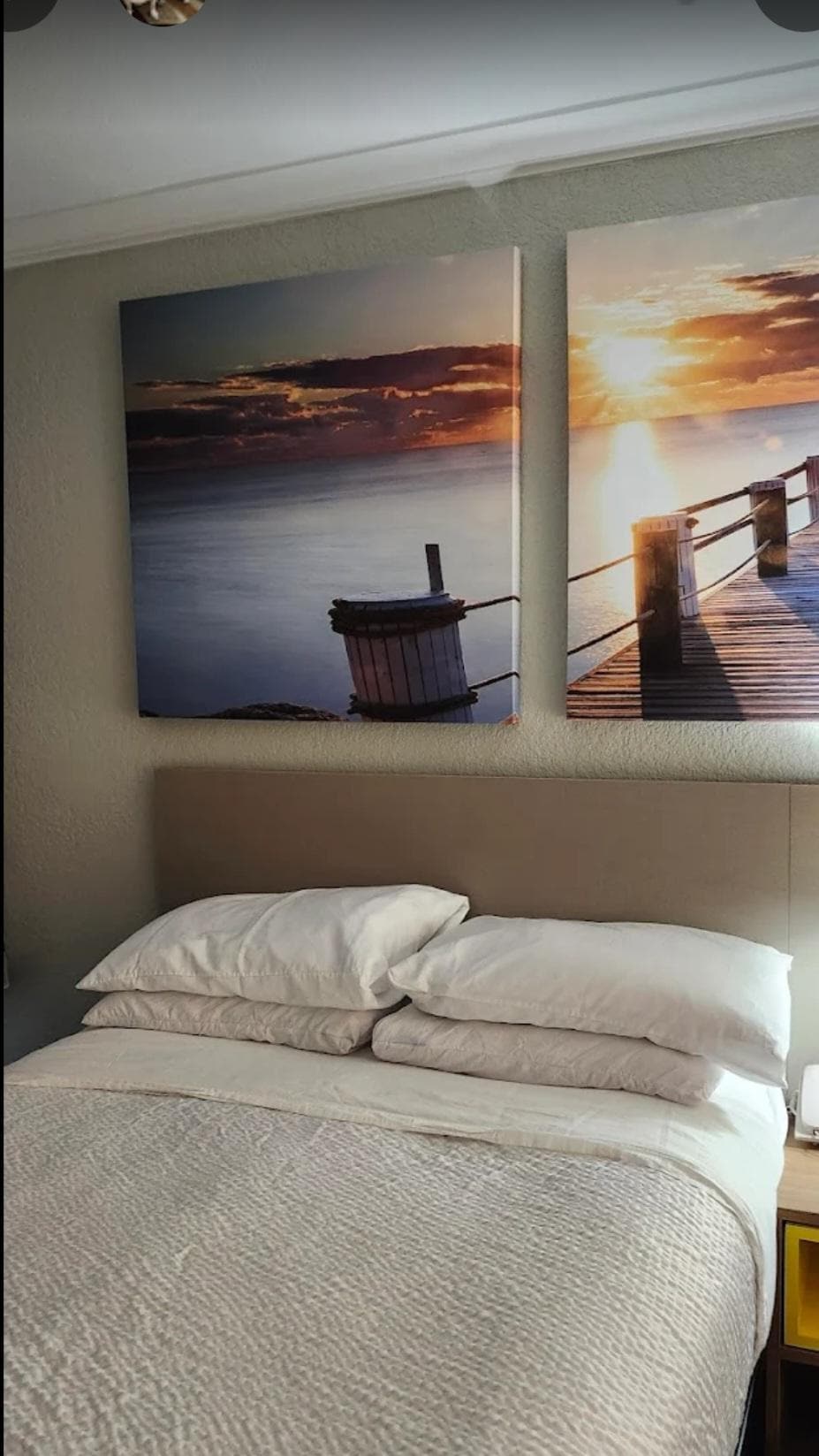 Room was 2 double beds. Shower pressure could be better.