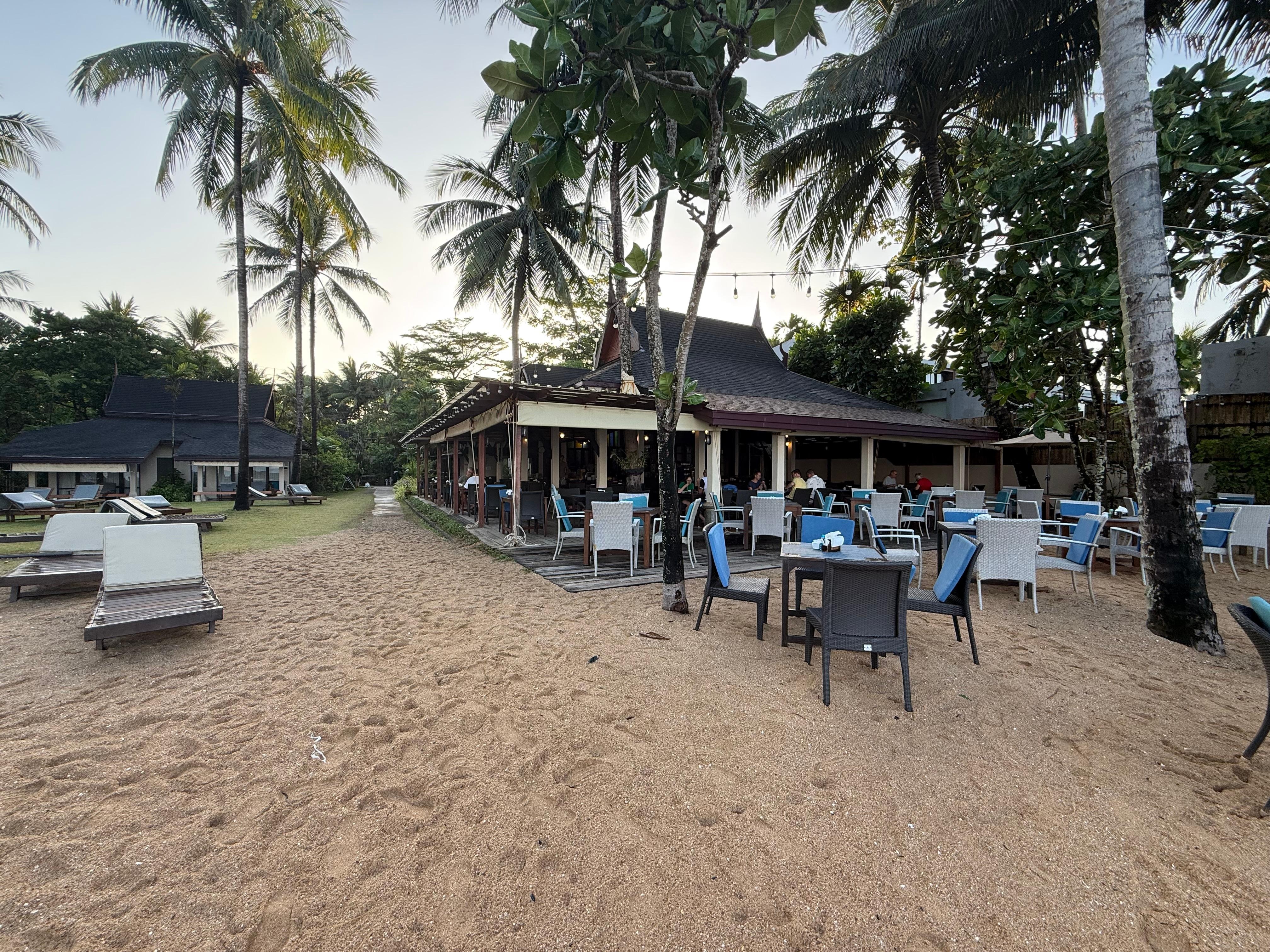 Vue du restaurant où l’on prend le petit déjeuner.