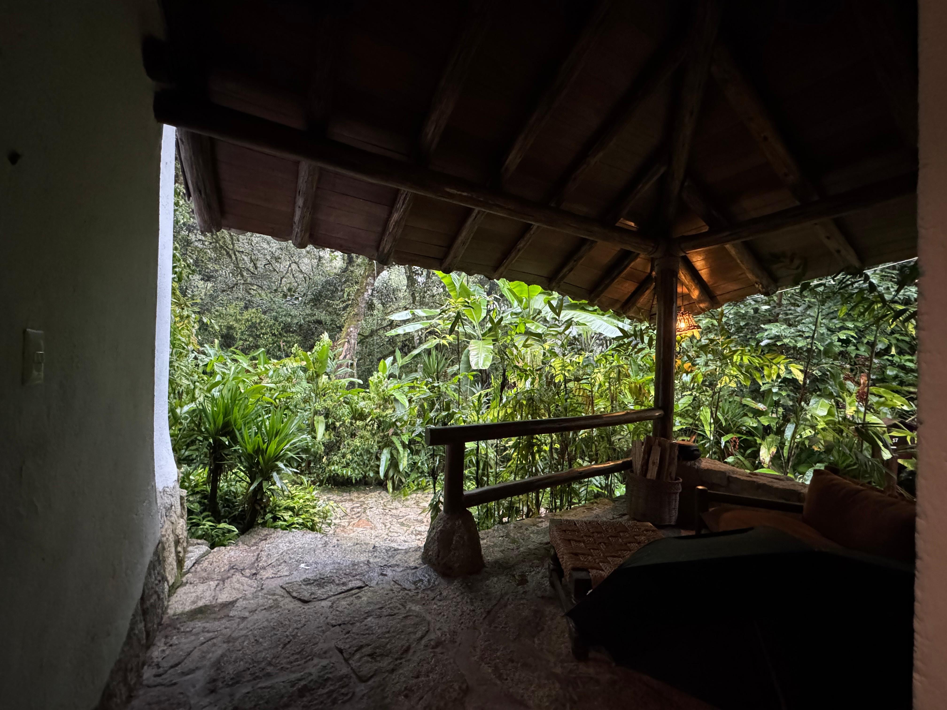 Vista da nossa varanda da suíte 