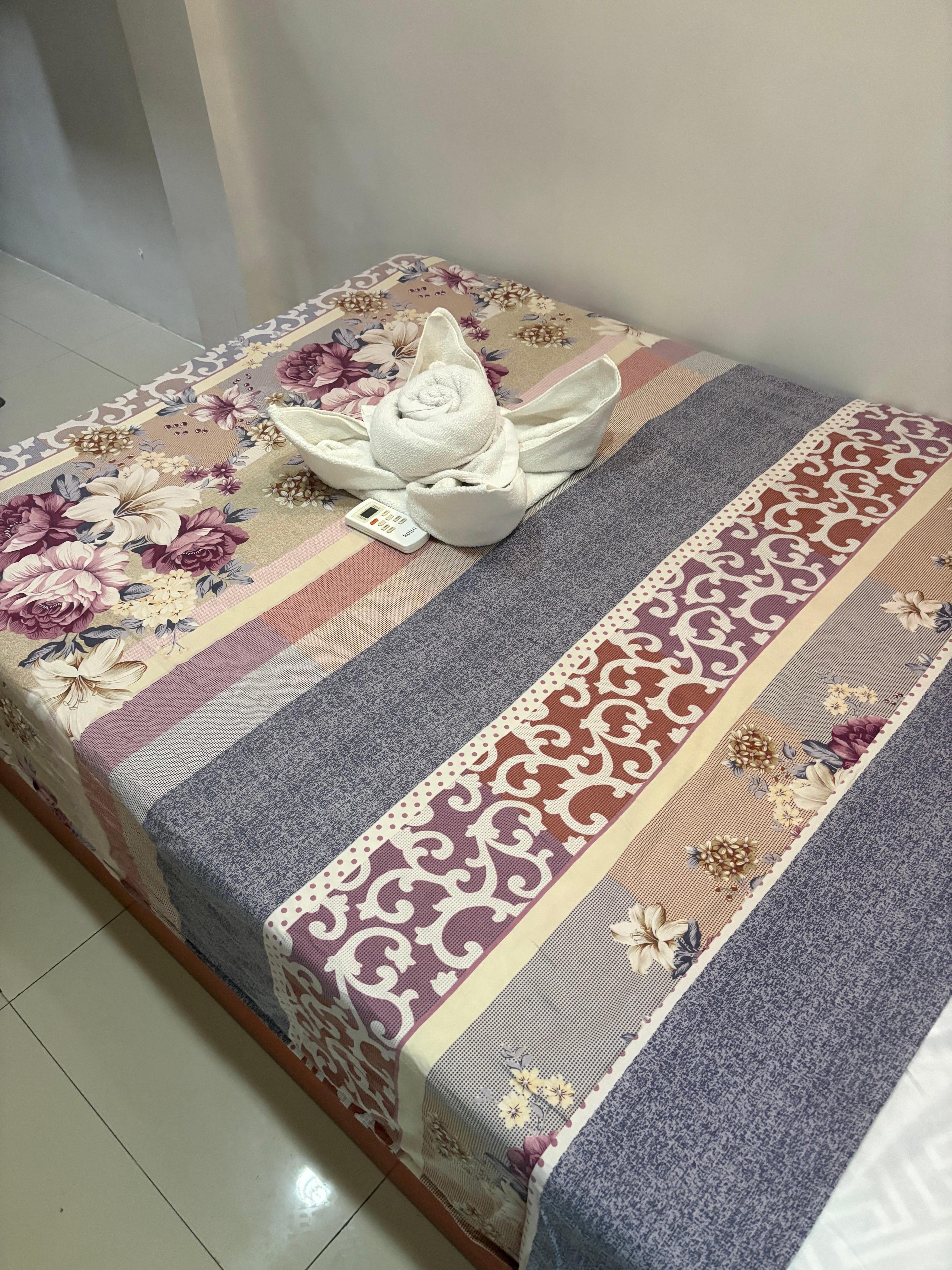 Serviette en forme de rose